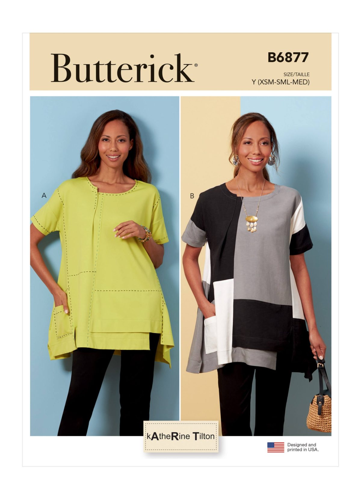 Butterick Sewing Pattern B6877 Katherine Tilton Misses’ Top - Sewdirect