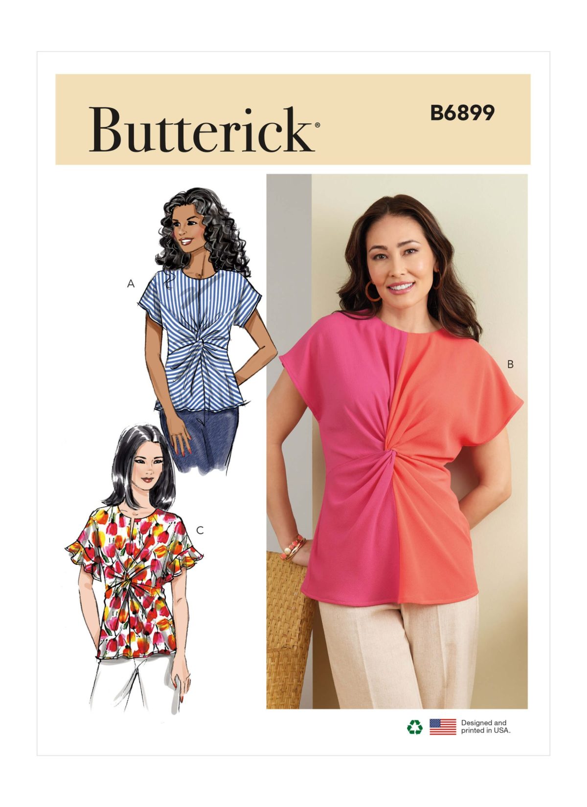 Butterick Sewing Pattern B6899 Misses’ Top - Sewdirect
