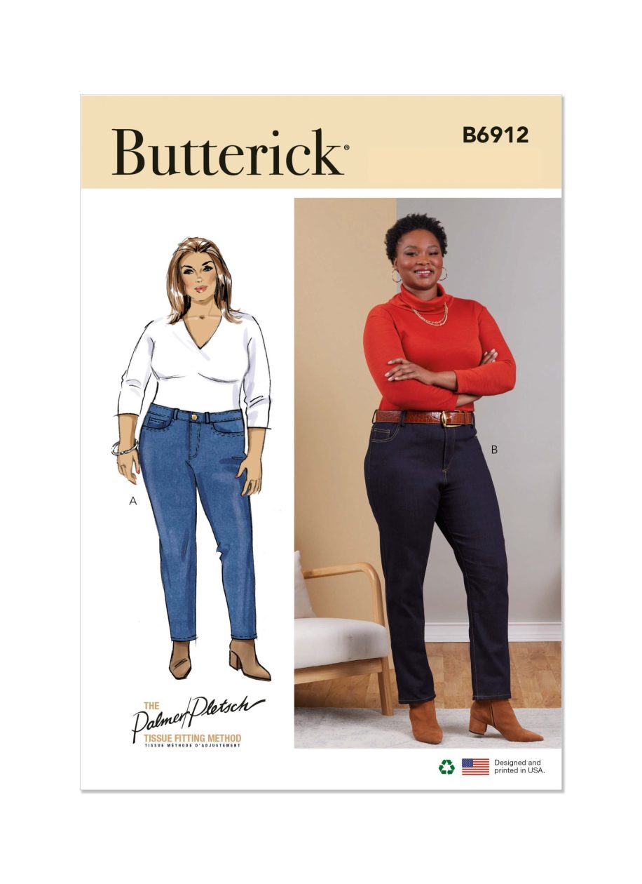 Butterick Sewing Pattern B6912 Women’s Jeans by Palmer/Pletsch - Sewdirect