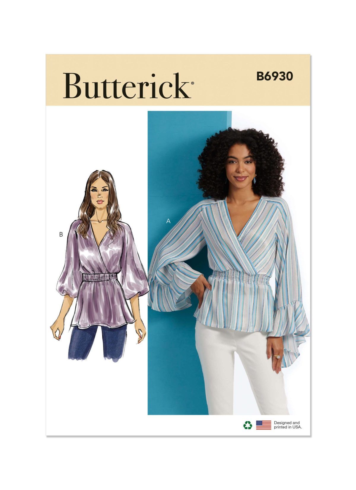 Butterick Sewing Pattern B6930 Misses’ Top - Sewdirect