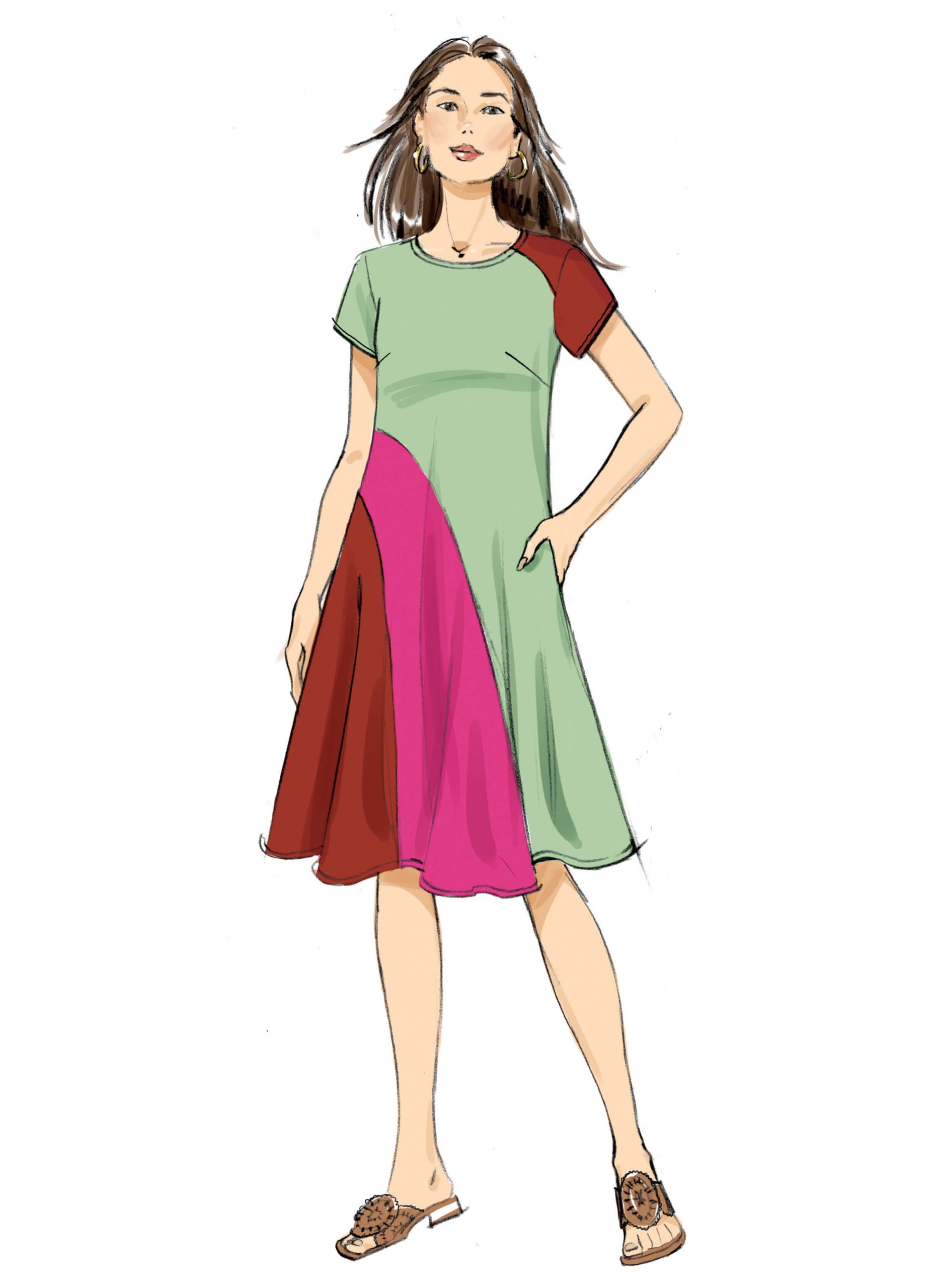 Butterick Sewing Pattern B6959 Misses’ Dress with Short and Long ...
