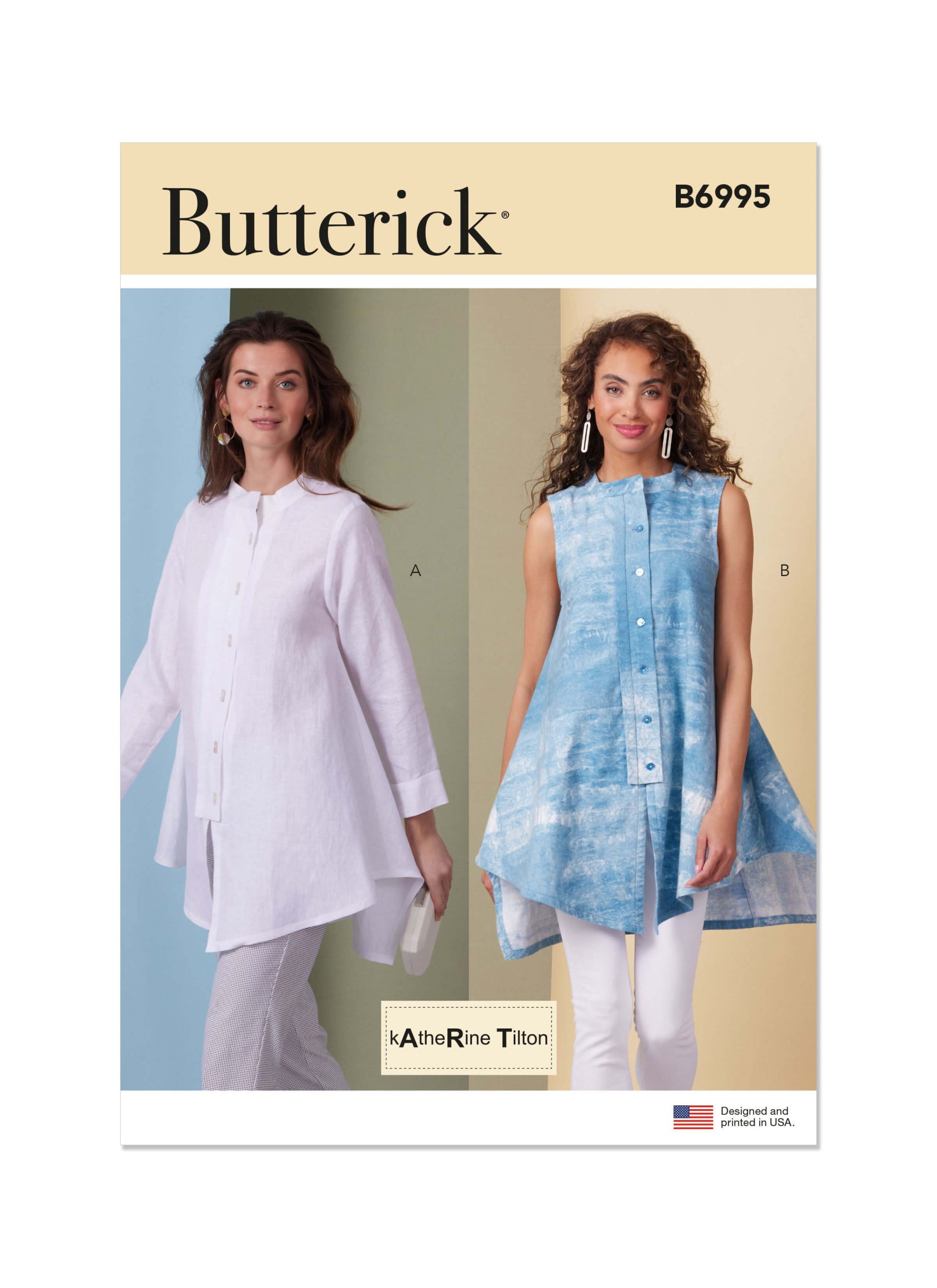 Butterick Sewing Pattern B6995 Tops by Katherine Tilton - Sewdirect