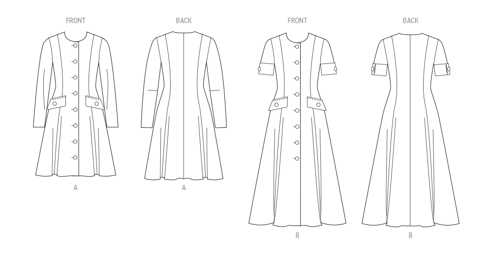 Butterick Sewing Pattern B7005 Misses’ and Miss Petite Button Front ...