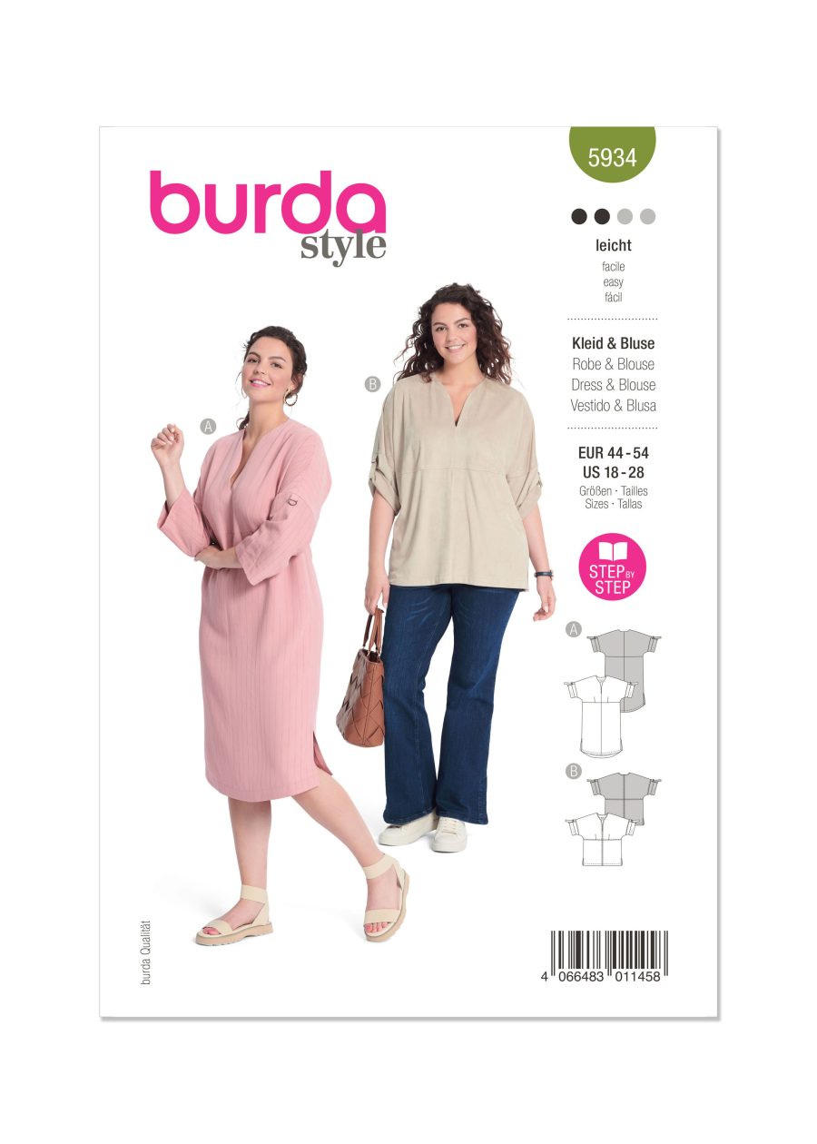 Burda Style Pattern B5934 Misses’ Dress and Top - Sewdirect