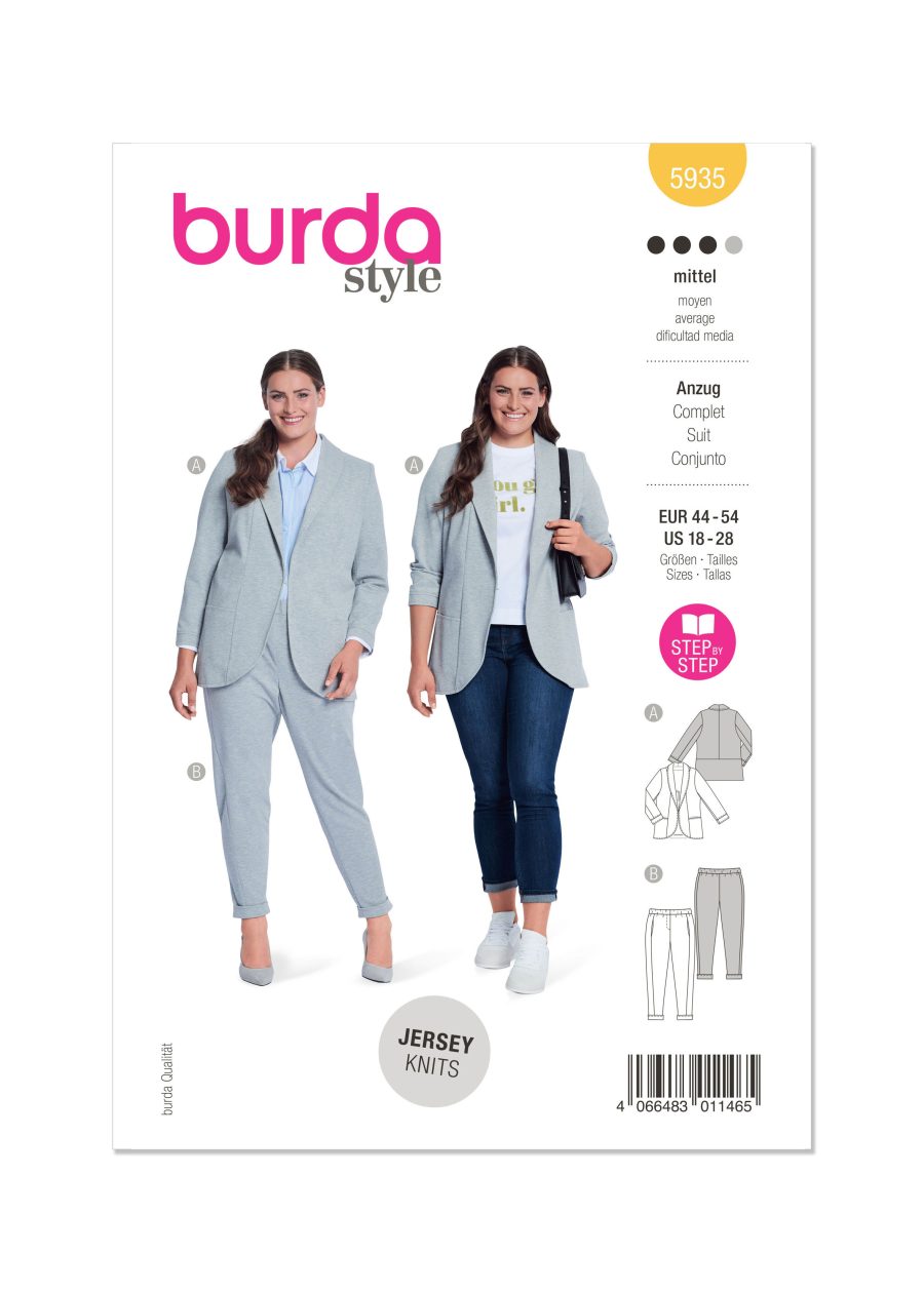 Burda Style Pattern B5935 Misses’ Trouser Suit - Sewdirect