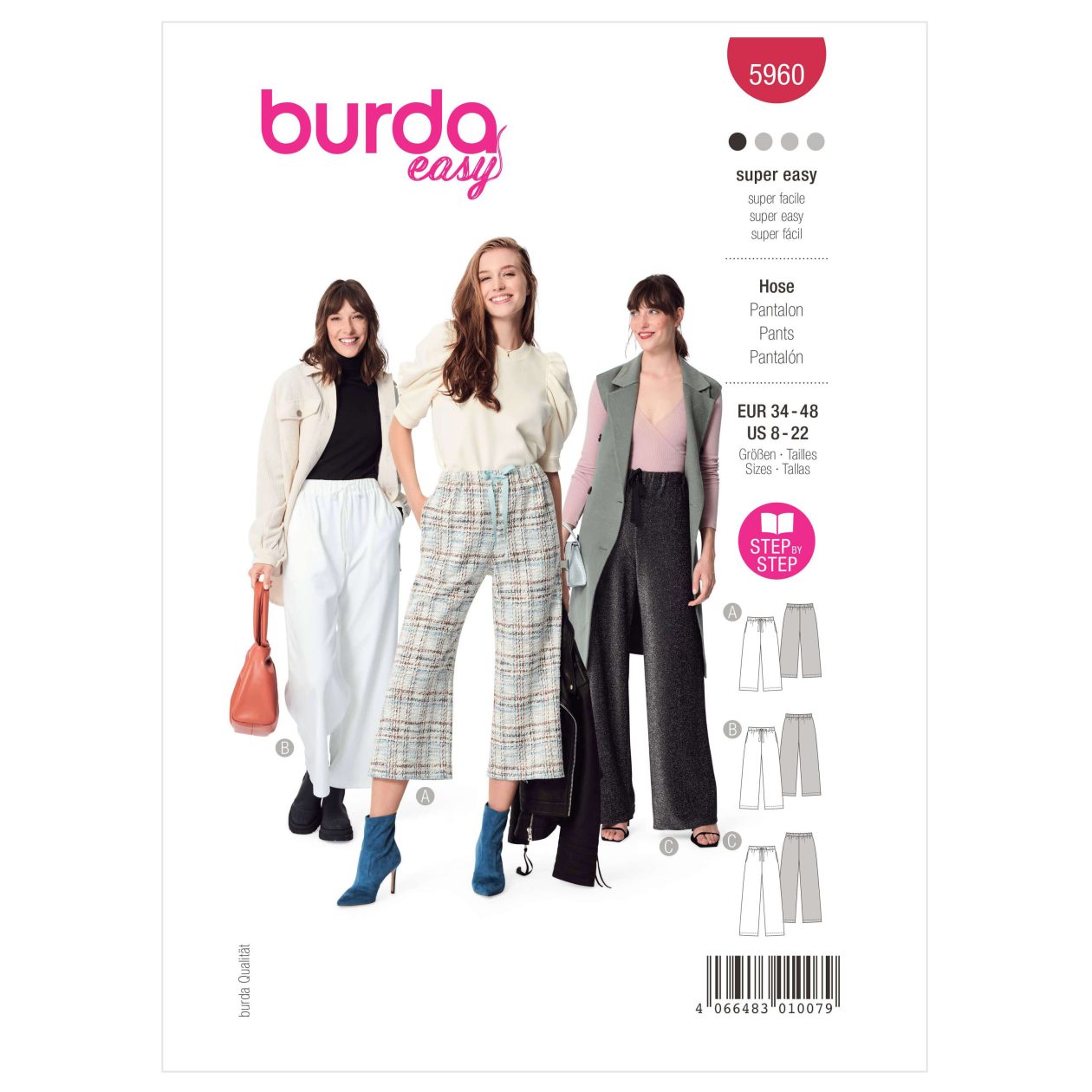 Burda Style Pattern B5960 Misses’ Trousers - Sewdirect