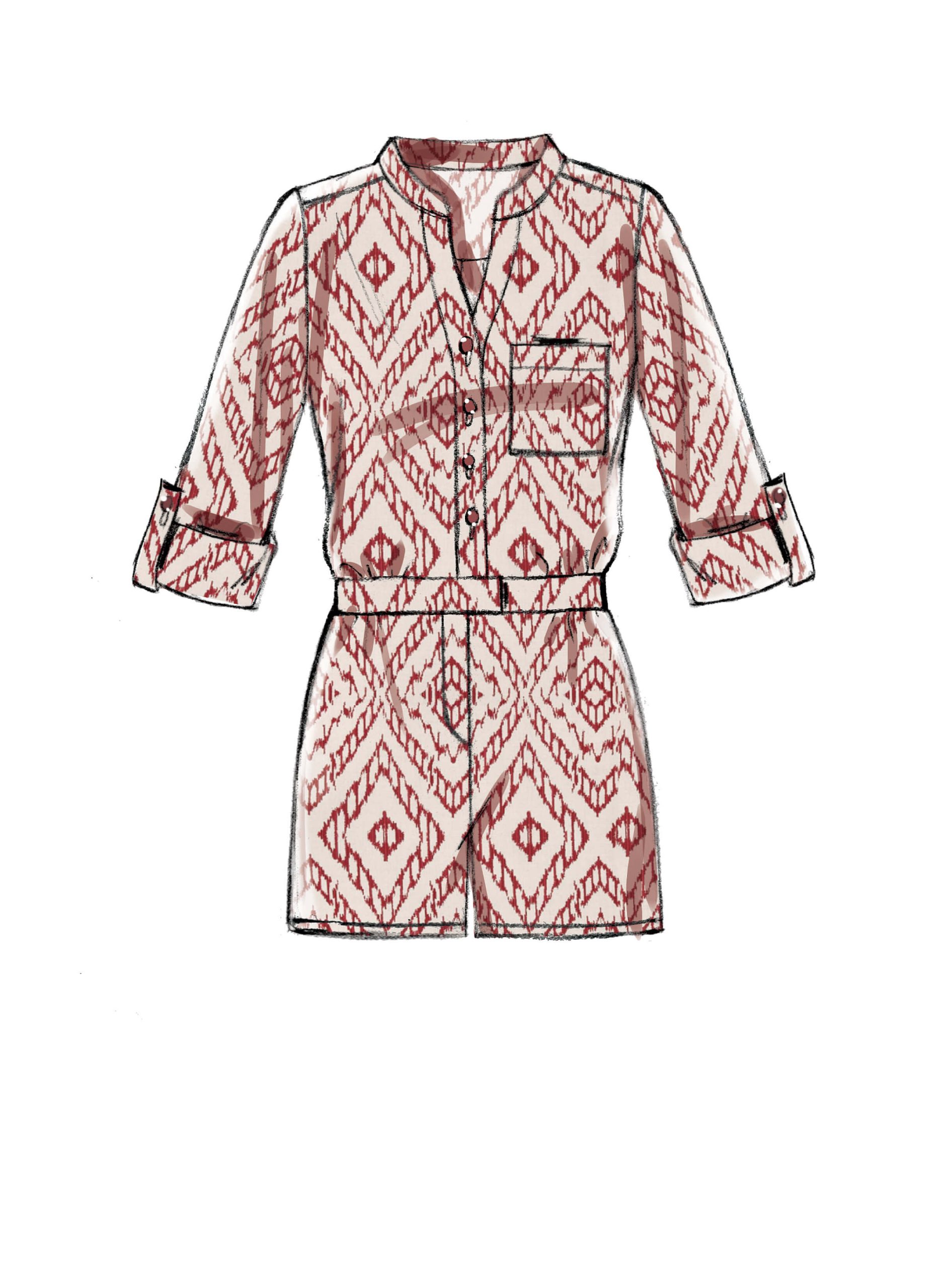 McCall’s Sewing Pattern M7330 Misses’ Button-Up Rompers and Jumpsuits ...