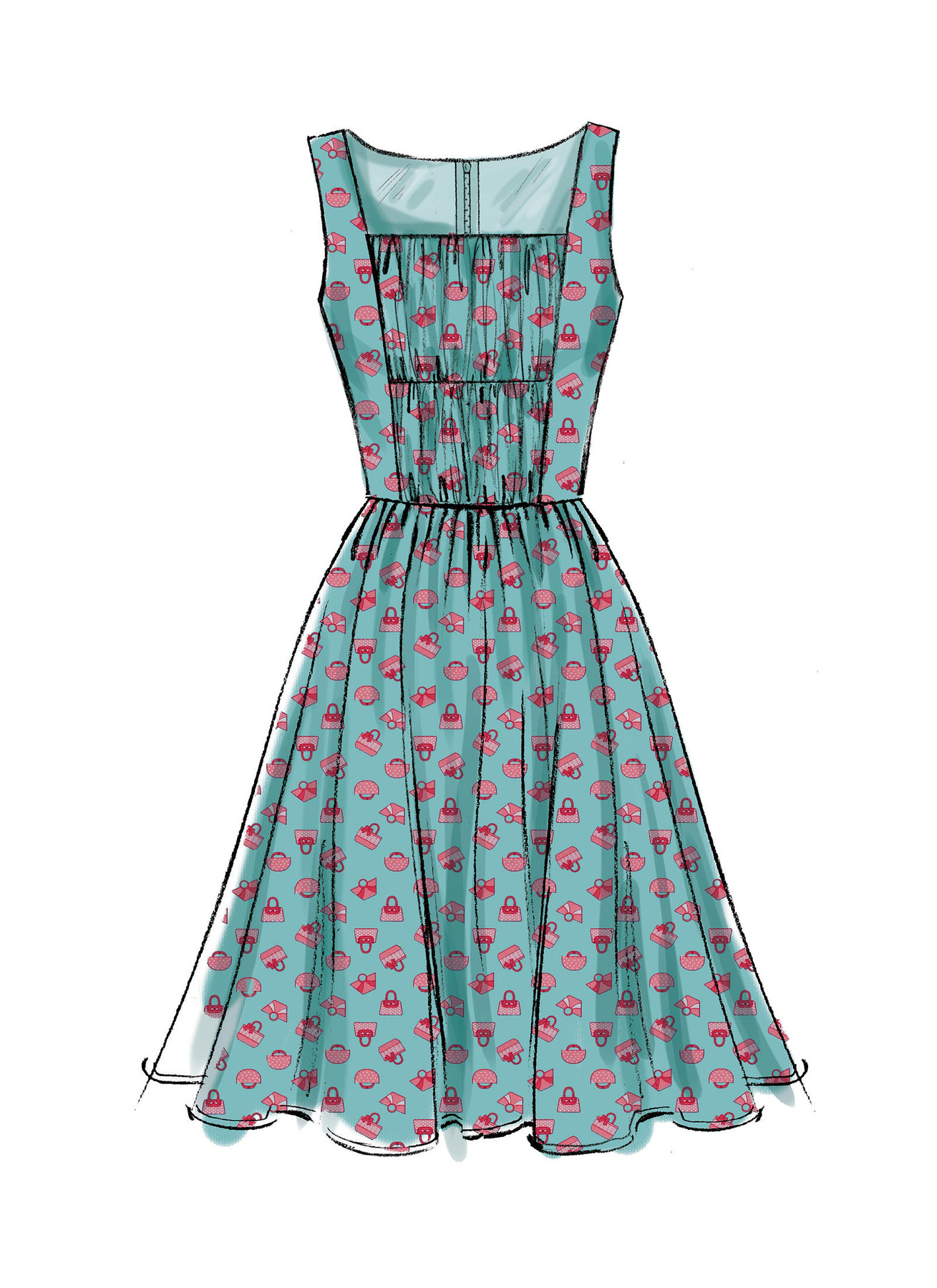 McCall’s Sewing Pattern M7500 Misses’ Gathered and Ruched Dresses ...