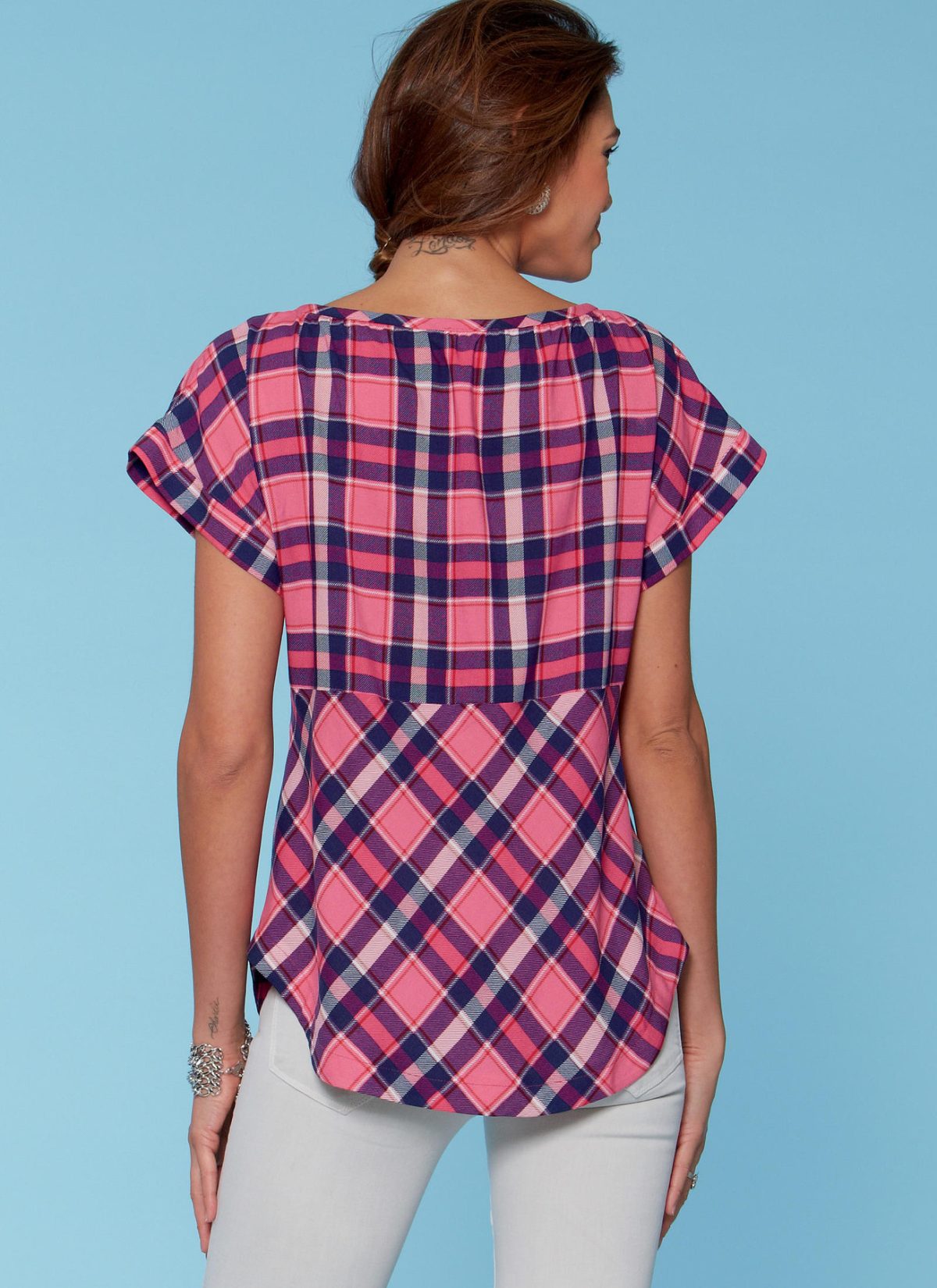 McCall’s Sewing Pattern M7571 Misses’ Split-Neck Tops with Sleeve and ...