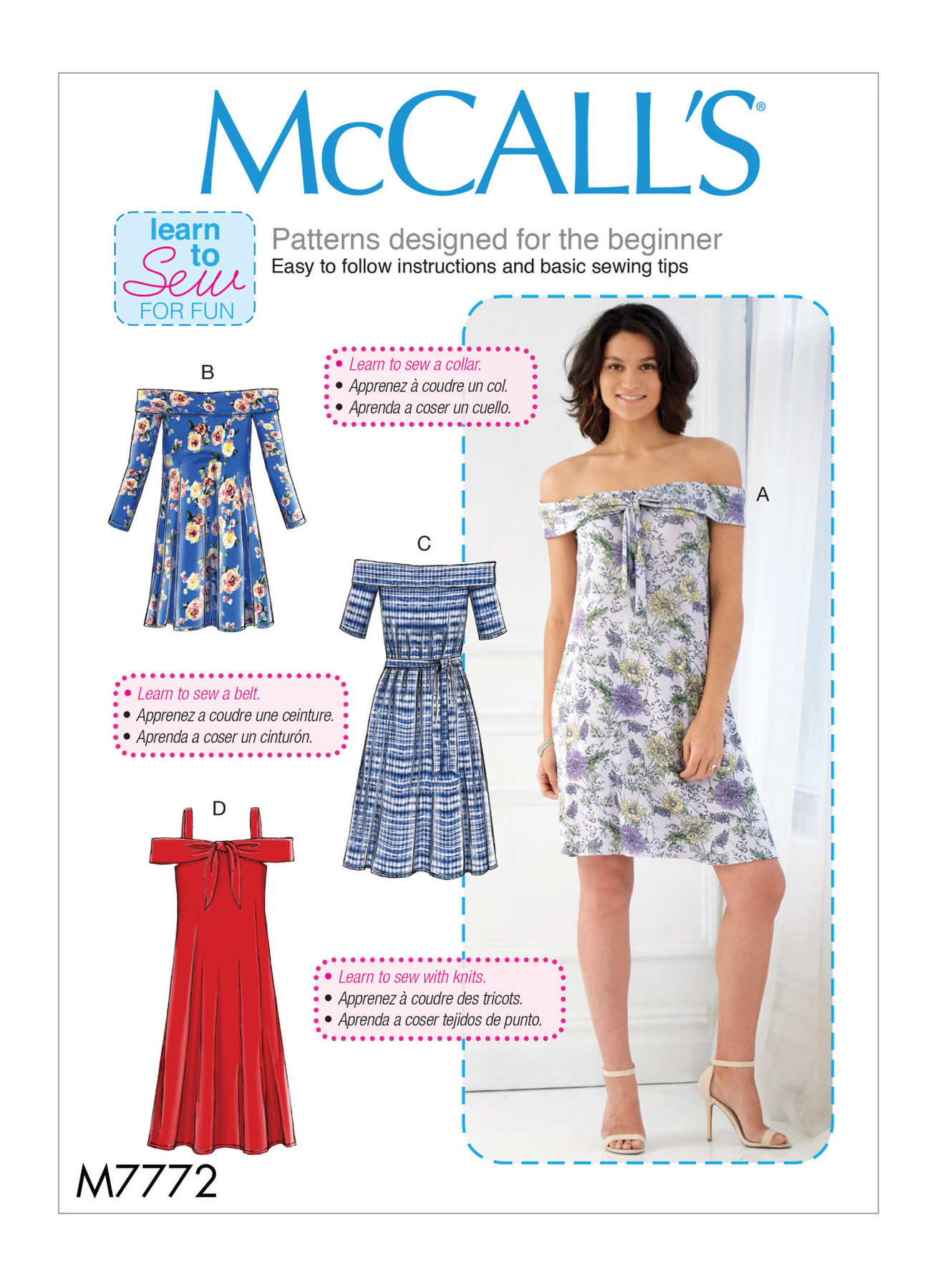 McCall’s Sewing Pattern M7772 Misses’ Dresses - Sewdirect