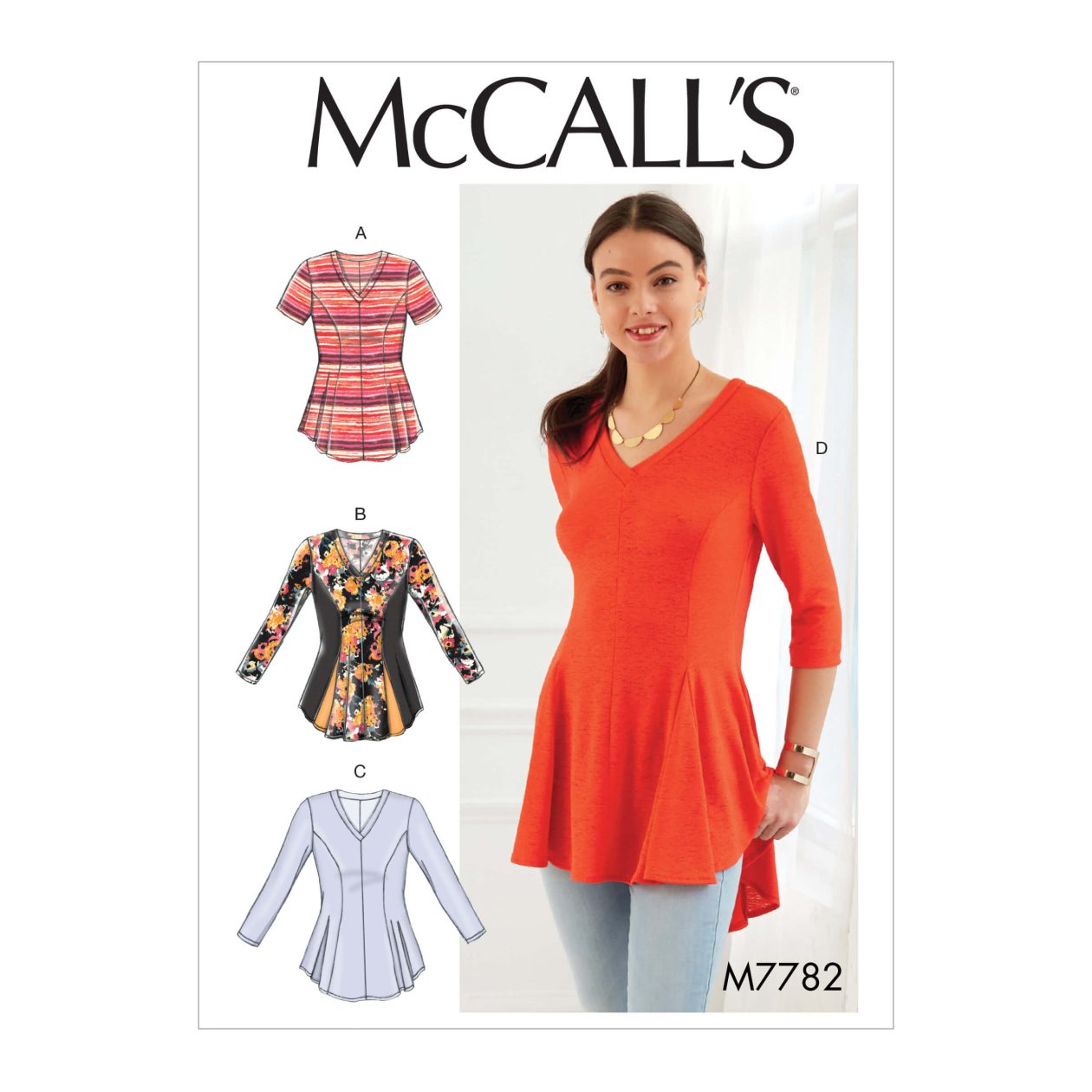 McCall’s Sewing Pattern M7782 Misses’/Women’s Tops - Sewdirect