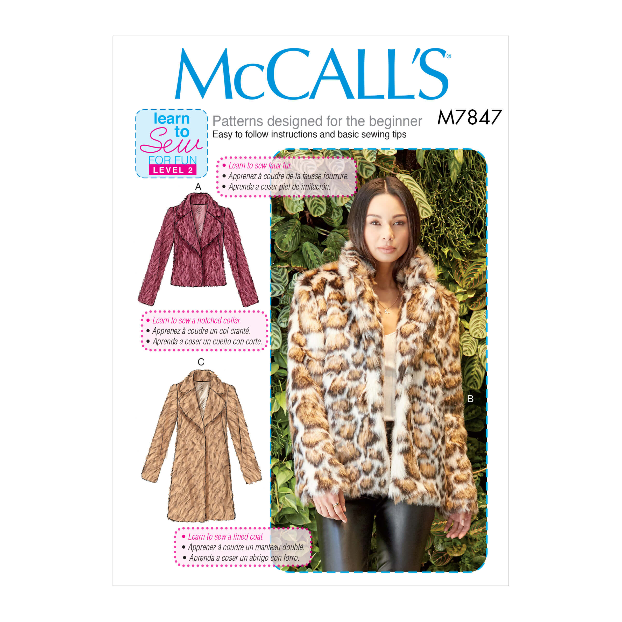 McCall’s Sewing Pattern M7847 Misses’ Outerwear - Sewdirect