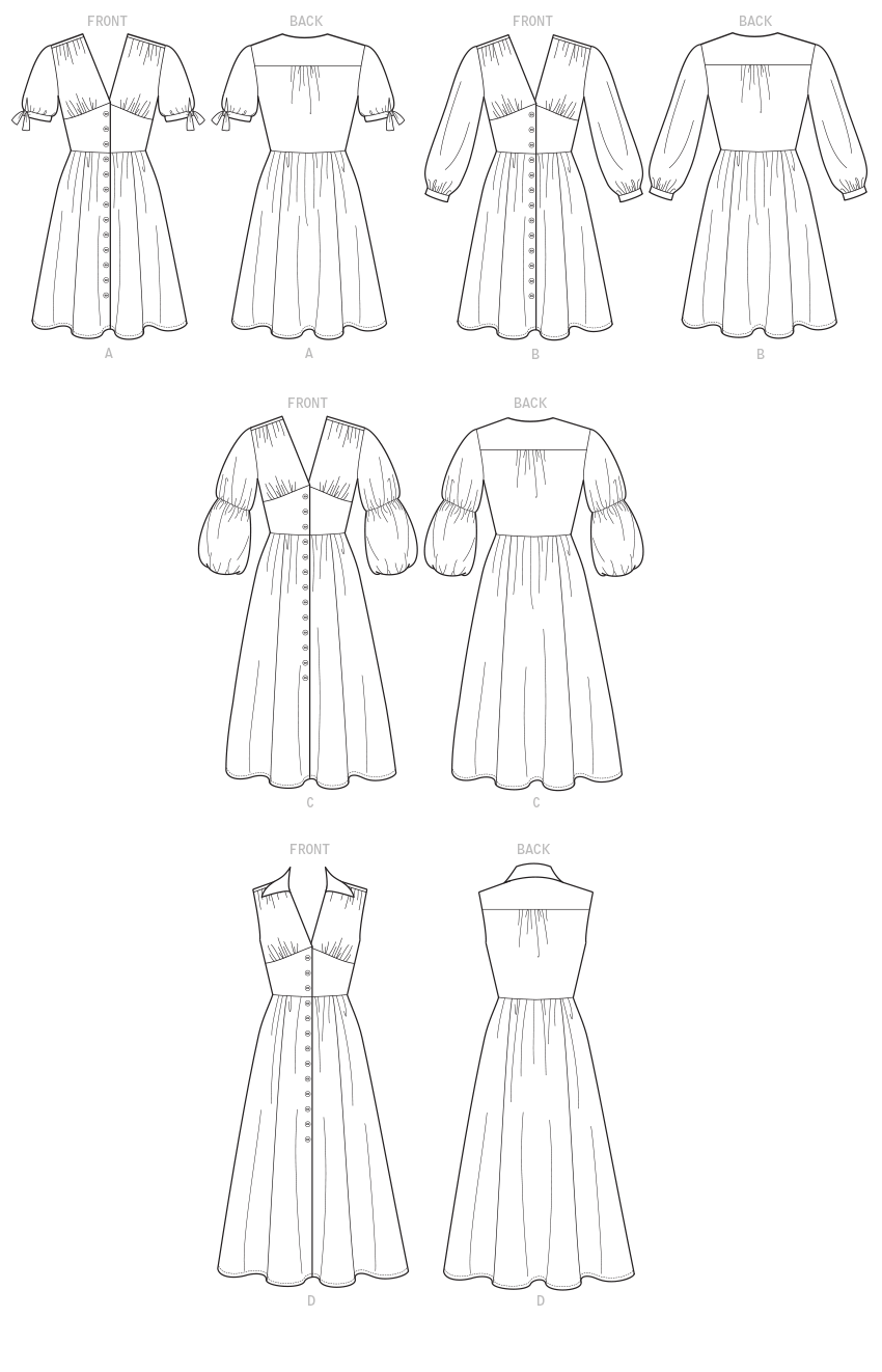 McCall’s Sewing Pattern M7974 Misses’ Dresses - Sewdirect
