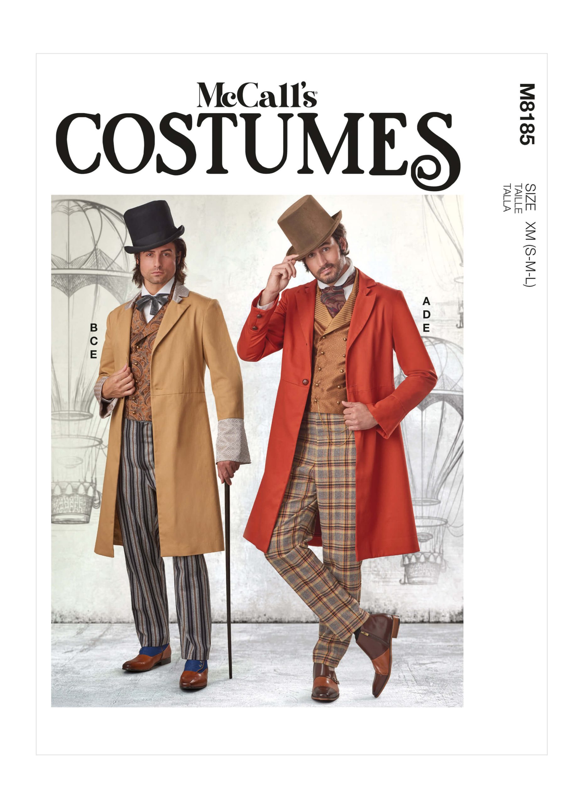 McCall’s Sewing Pattern M8185 Men’s Costume - Sewdirect