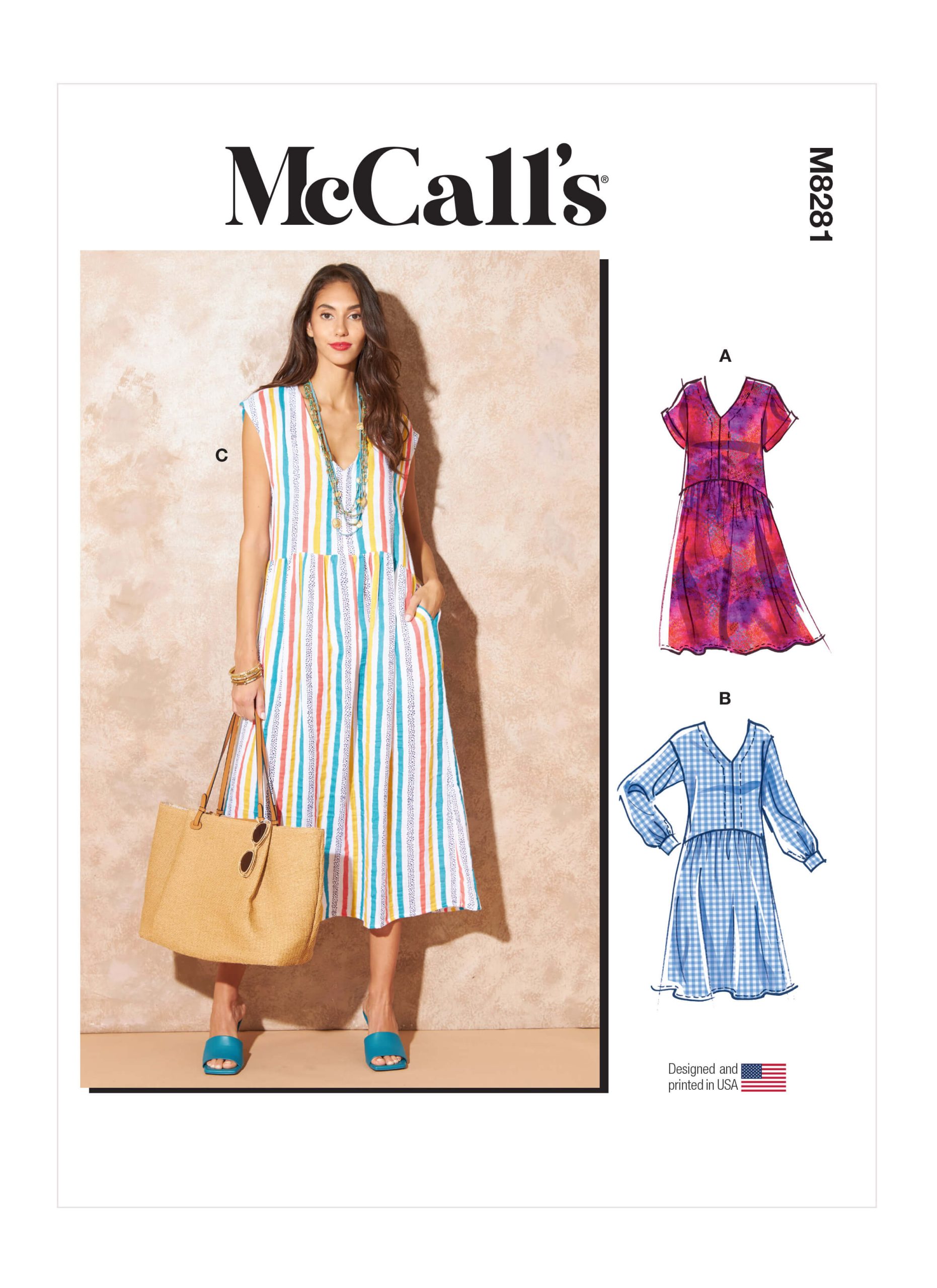McCall’s Sewing Pattern M8281 Misses’ Dresses - Sewdirect