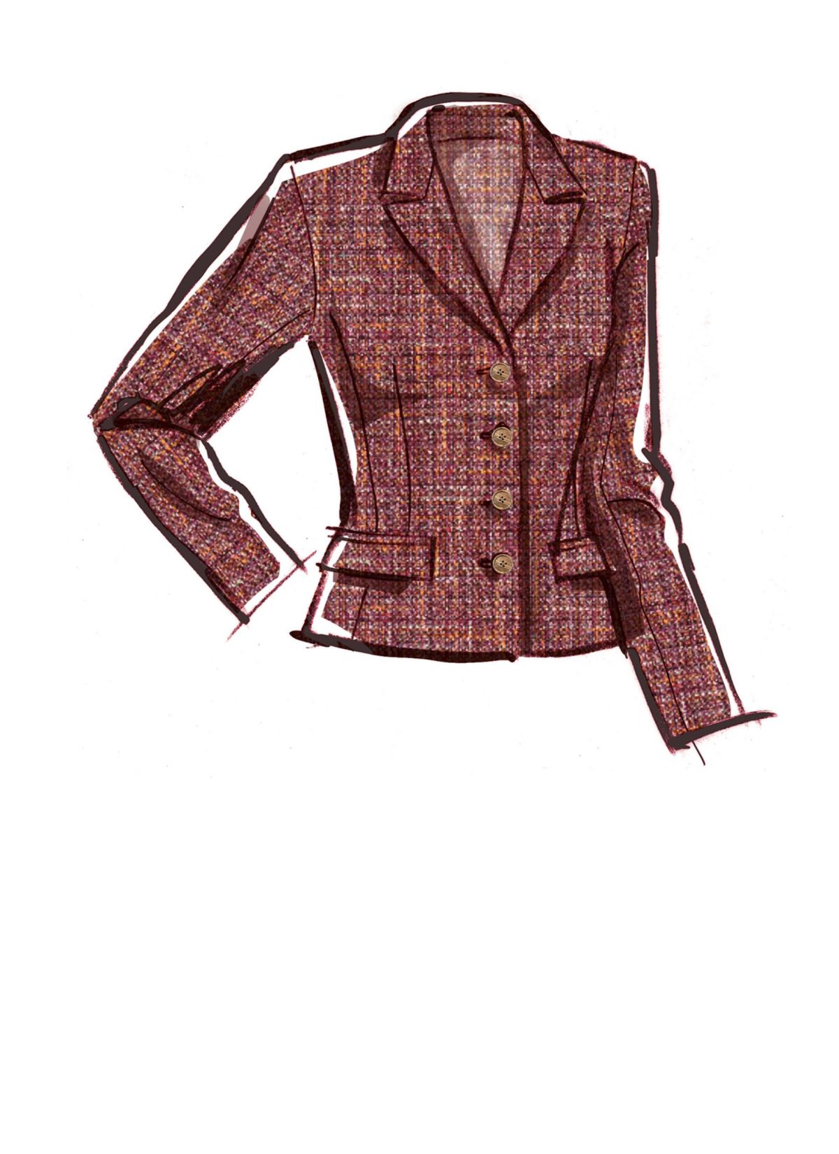 McCall’s Sewing Pattern M8350 Misses’ Blazer and Waistcoat by Melissa ...