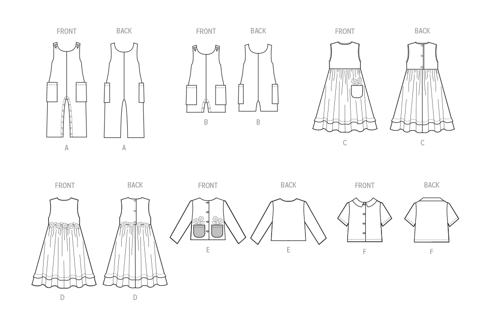 McCall’s Sewing Pattern M8416 Toddlers’ Romper in Two Lengths, Dresses ...