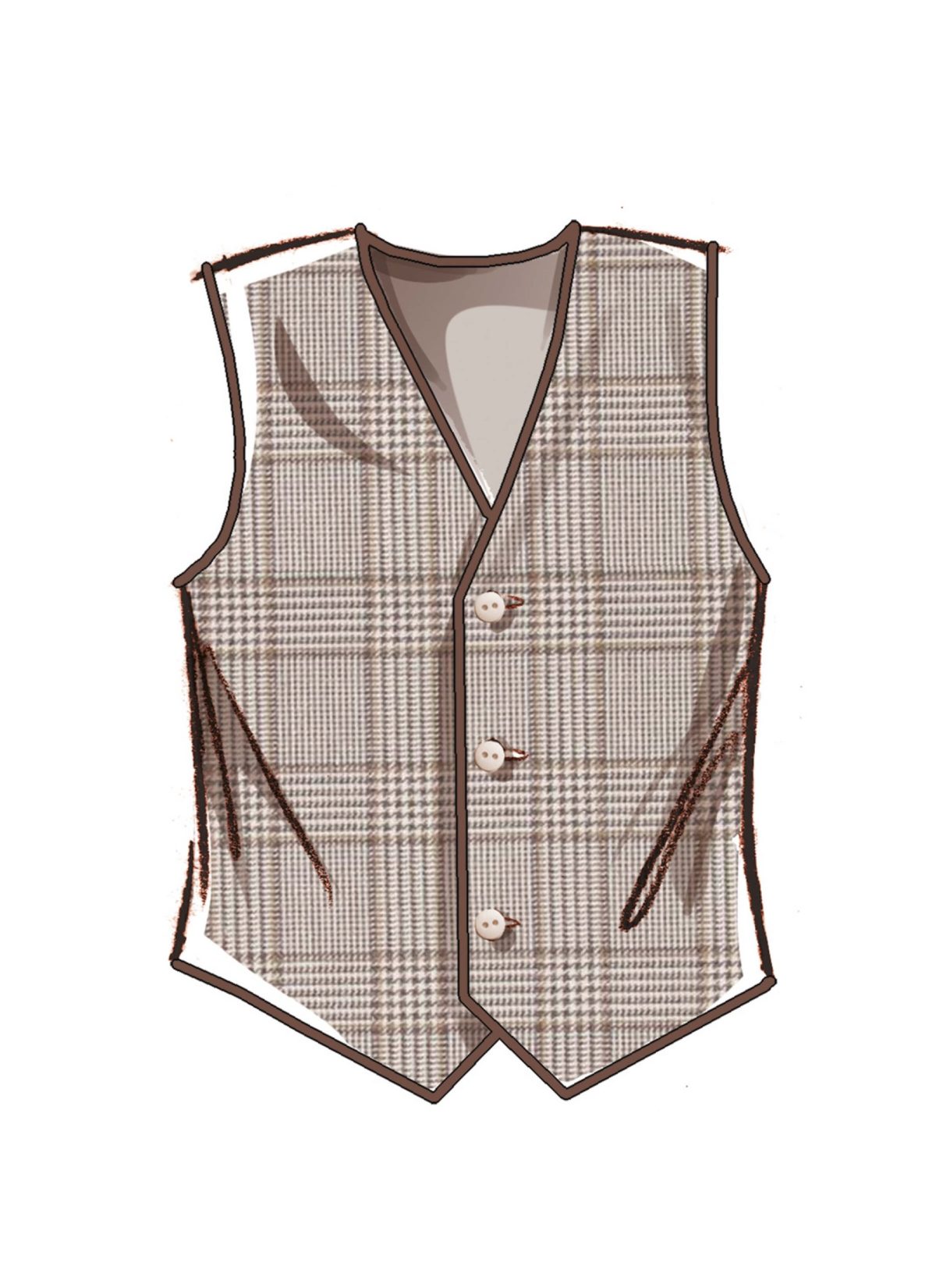 McCall’s Sewing Pattern M8442 Misses’ and Men’s Lined Waistcoat - Sewdirect