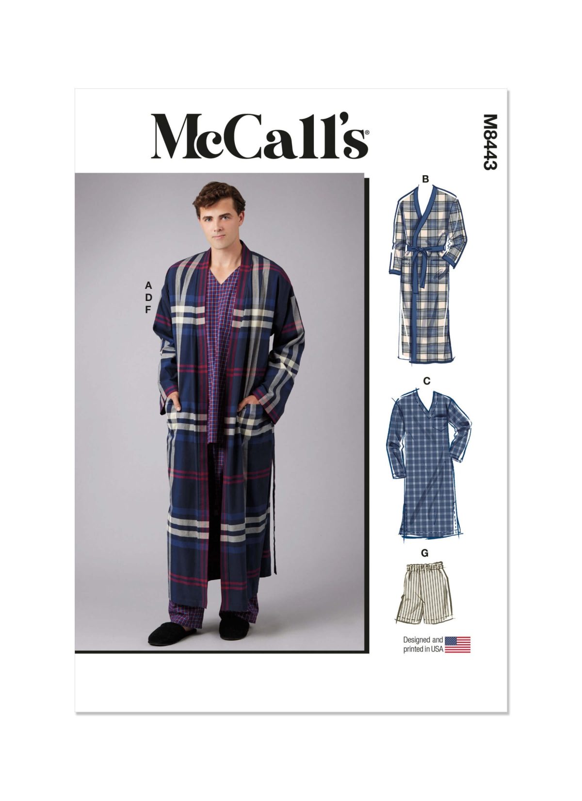 McCall’s Sewing Pattern M8443 Men’s Sleepwear - Sewdirect