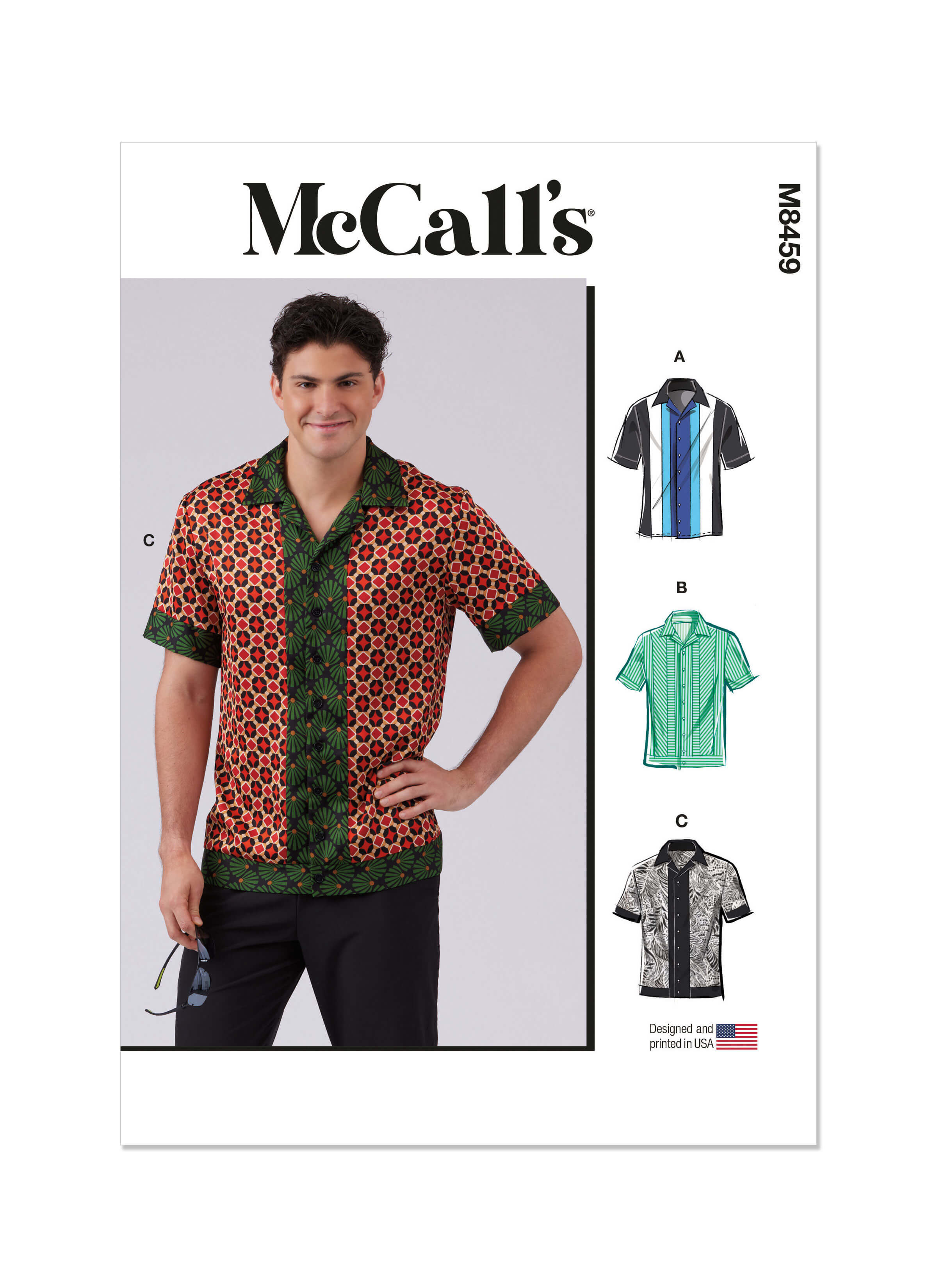 McCall’s Sewing Pattern M8459 Men’s Shirt - Sewdirect
