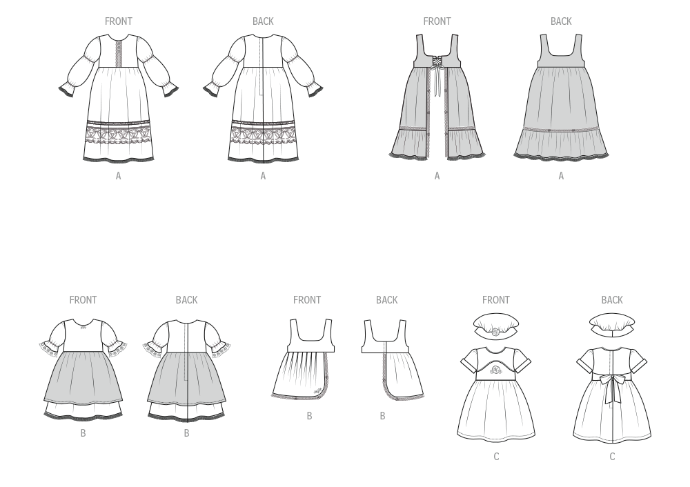 McCall’s Sewing Pattern M8543 18″ Doll Clothes by Carla Reiss - Sewdirect