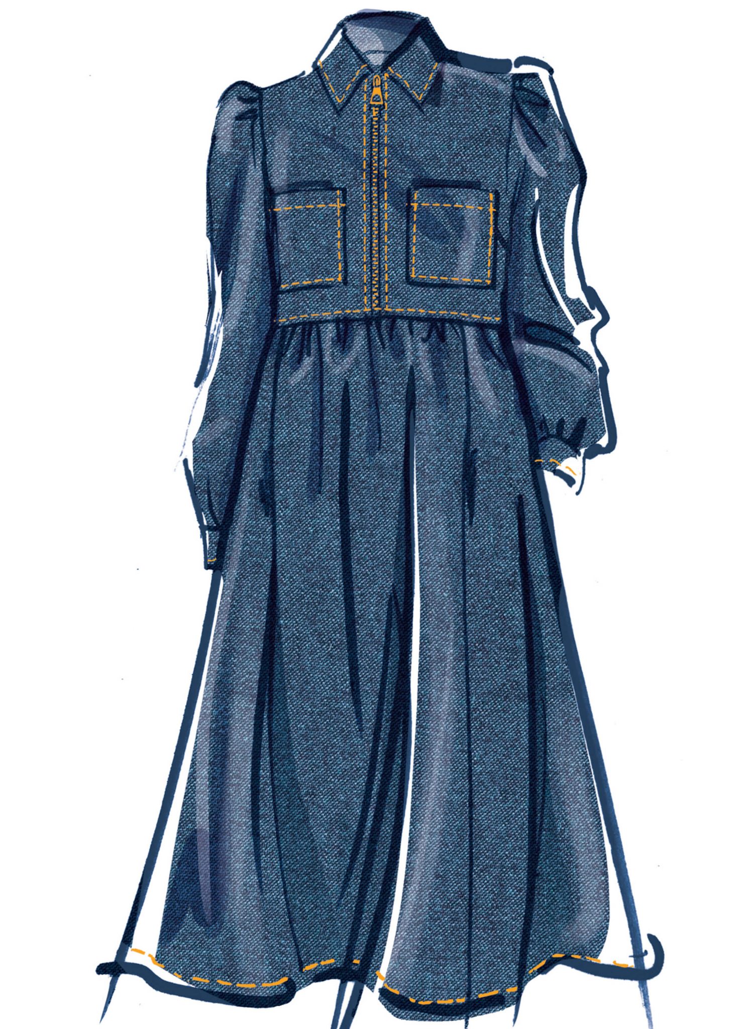 McCall’s Sewing Pattern M8553 Misses’ Dress with Sleeve and Length ...