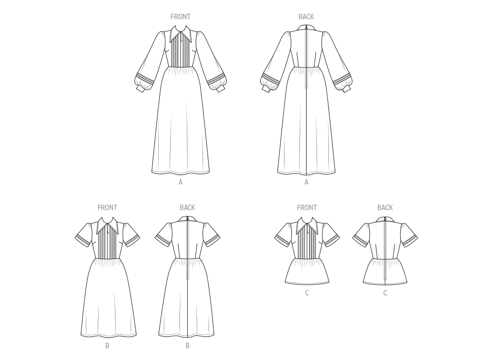 McCall’s Sewing Pattern M8569 Misses’ Dress with Sleeve Variations and ...