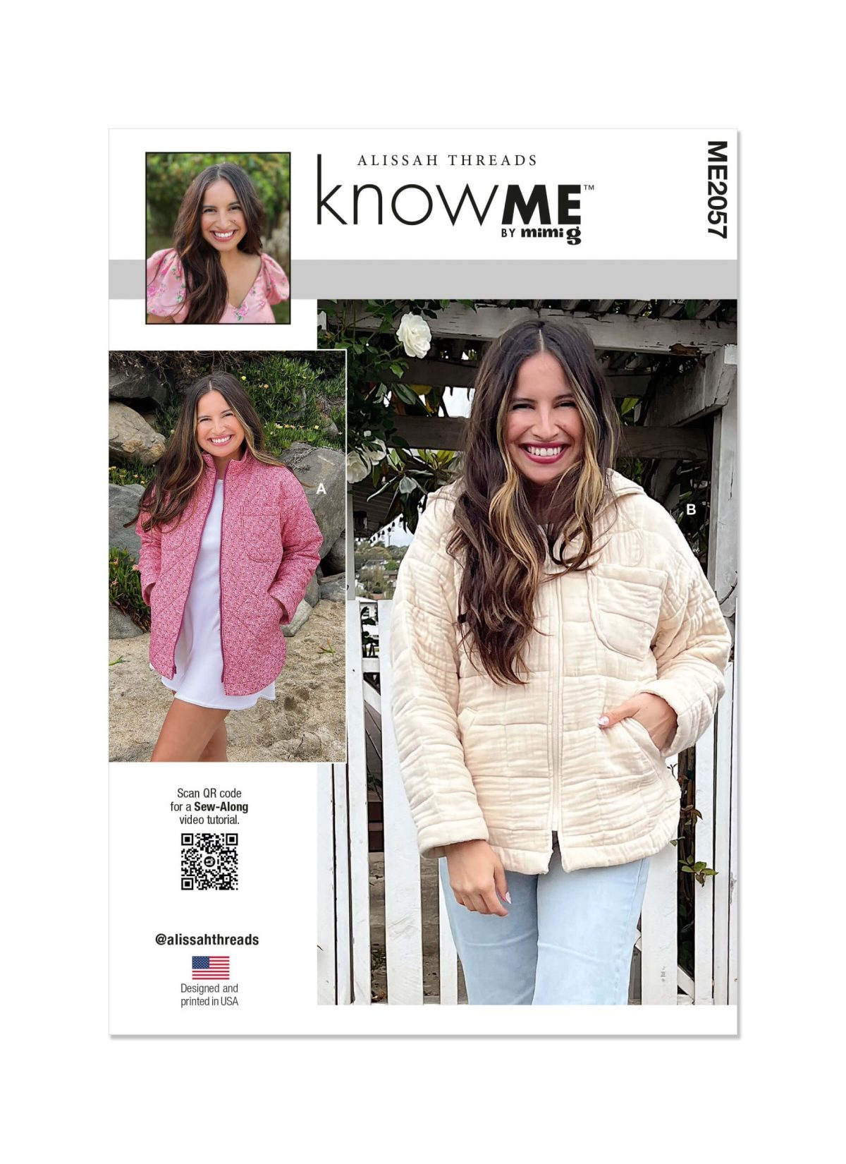 Know Me Sewing Pattern ME2057 Misses’ Jacket with Optional Hood by ...