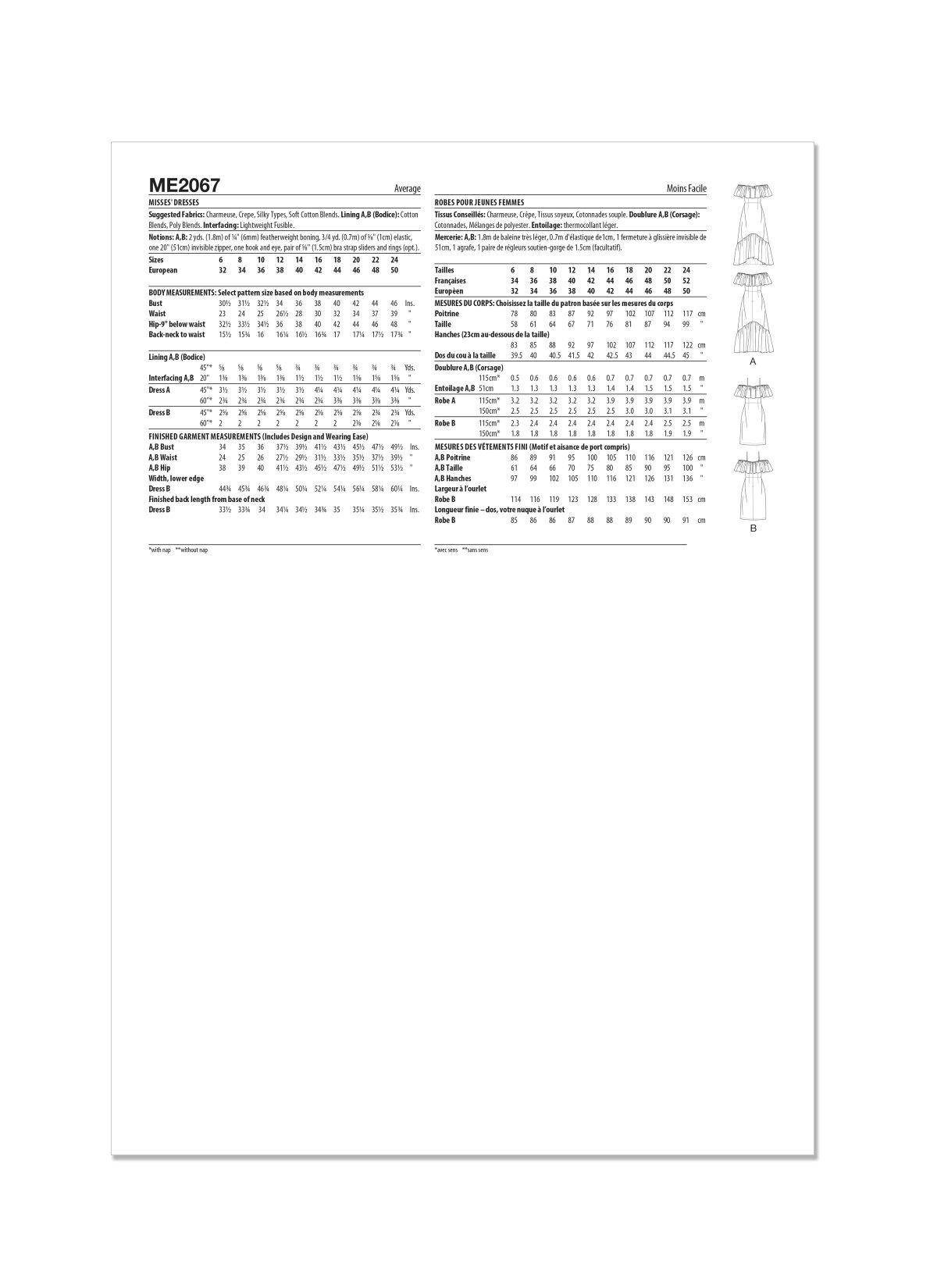 Know Me Sewing Pattern ME2067 Misses’ Dresses by The Stitch Fitz ...