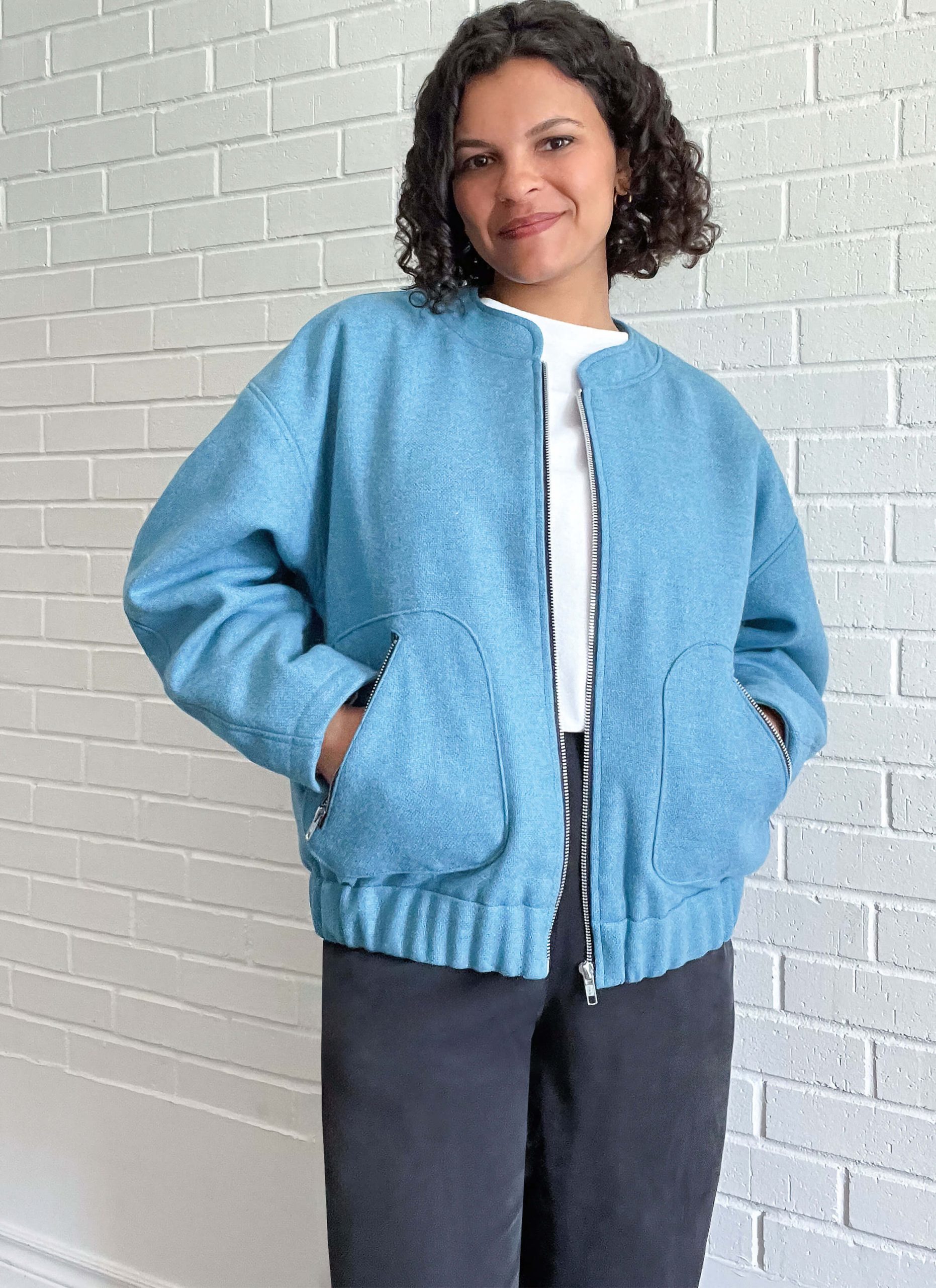 Know Me Sewing Pattern ME2100 Misses’ Bomber Jacket by Lydia Naomi ...