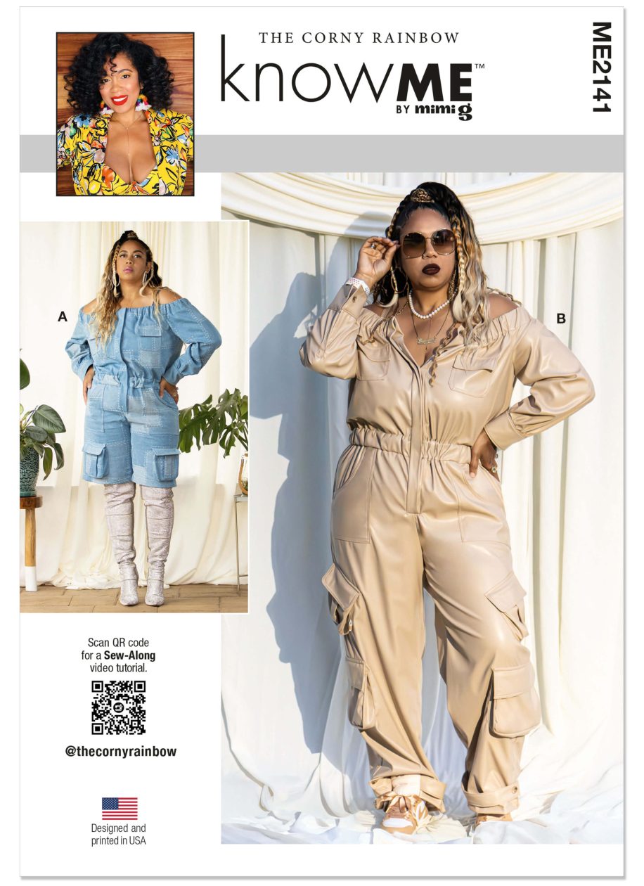 Know Me Sewing Pattern ME2141 Misses’ Jumpsuit in Two Lengths by The ...