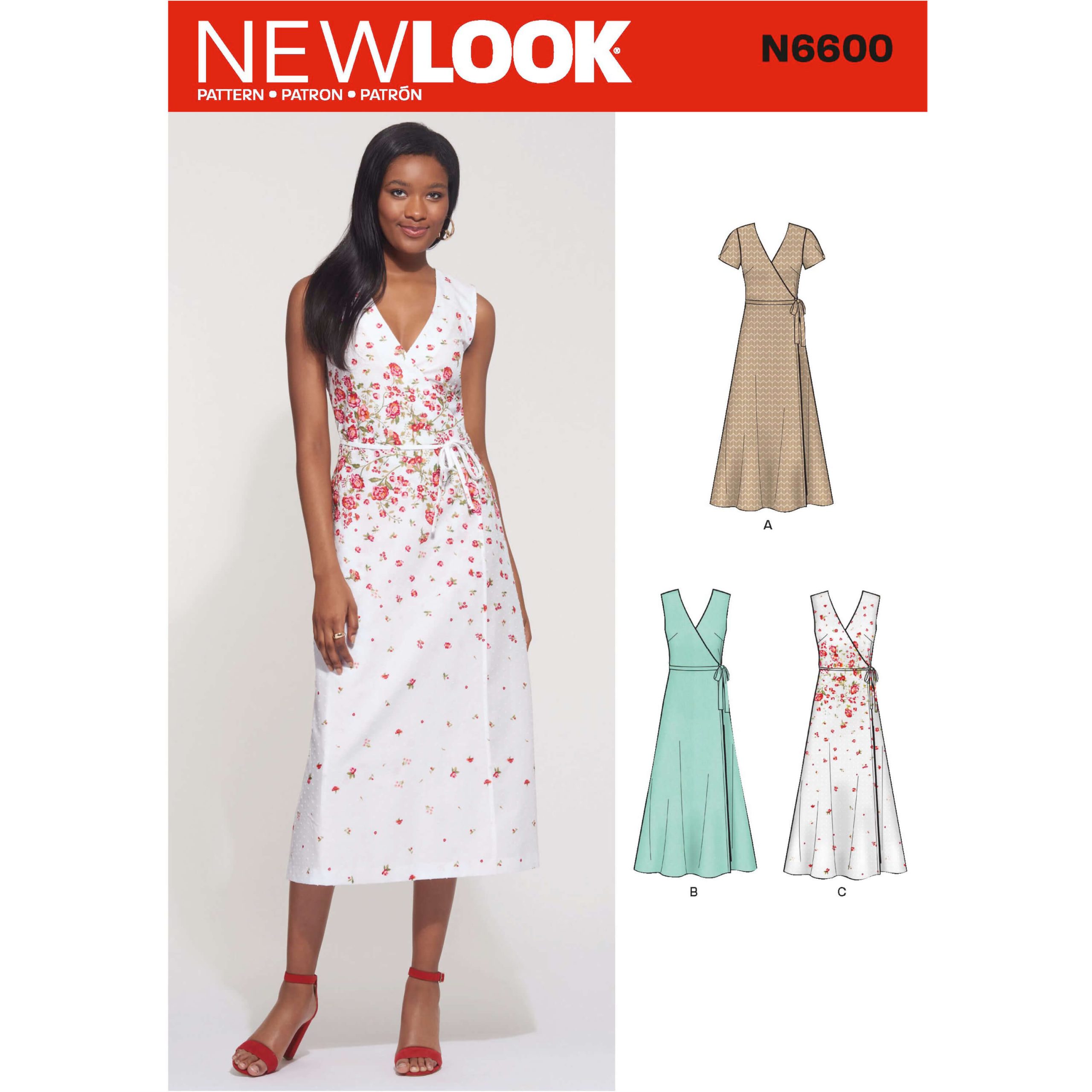 New Look Pattern N6600 Misses’ Wrap Dress - Sewdirect