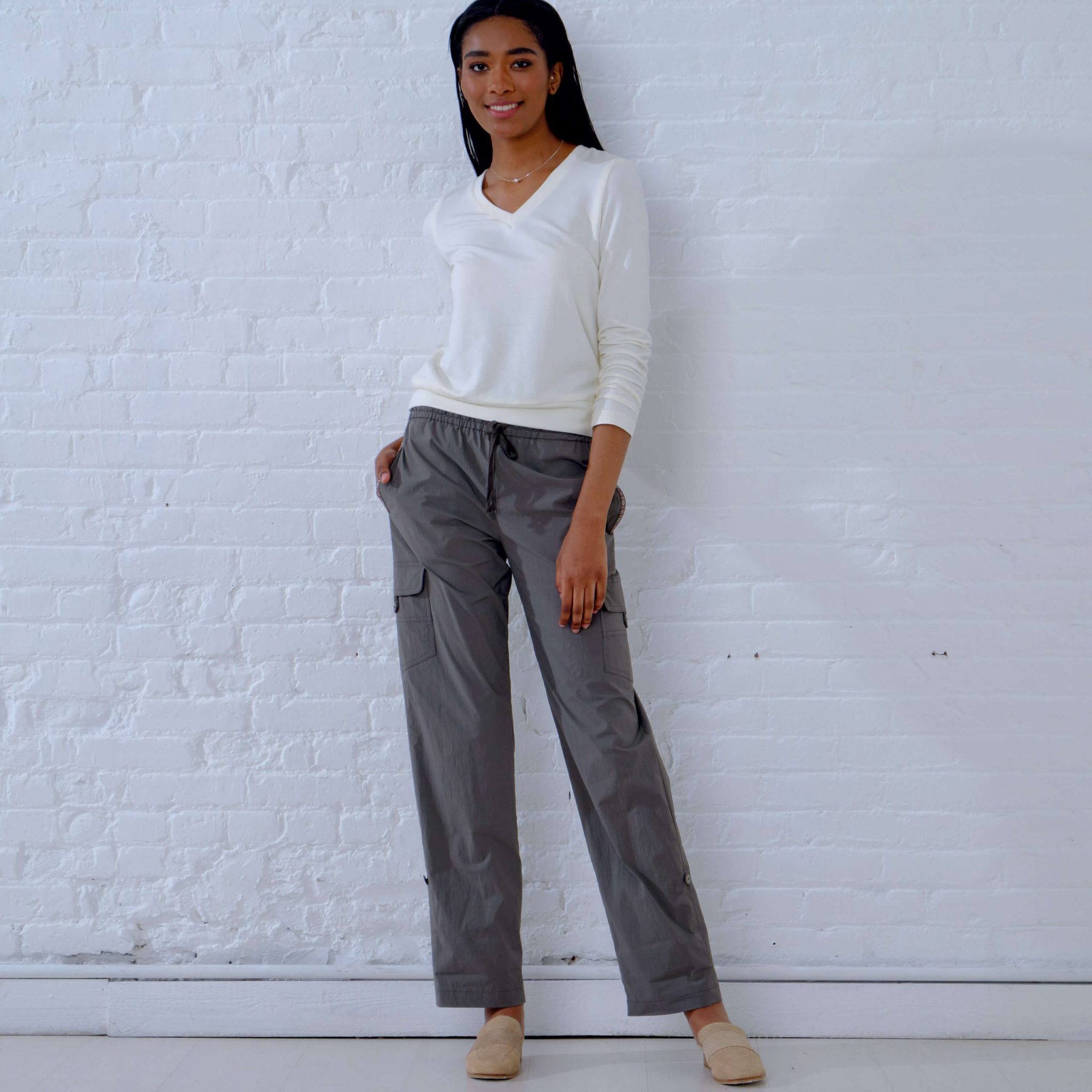 New Look Sewing Pattern N6644 Misses’ Cargo Pants and Knit Top - Sewdirect