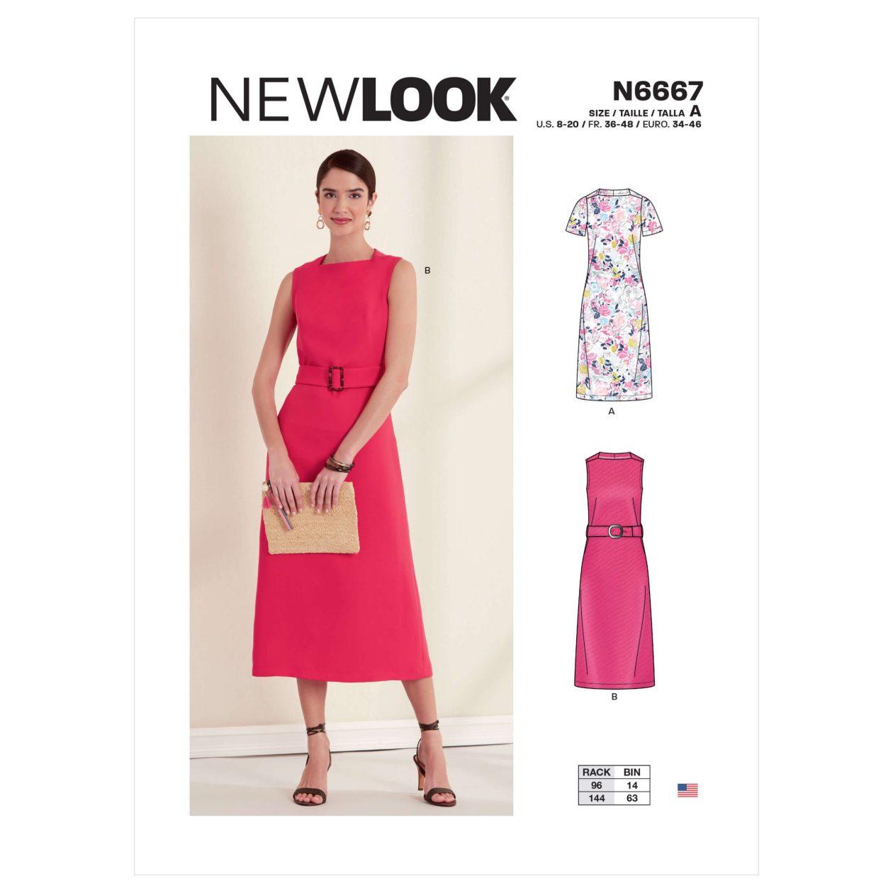 New Look Sewing Pattern N6667 Misses’ Dress - Sewdirect