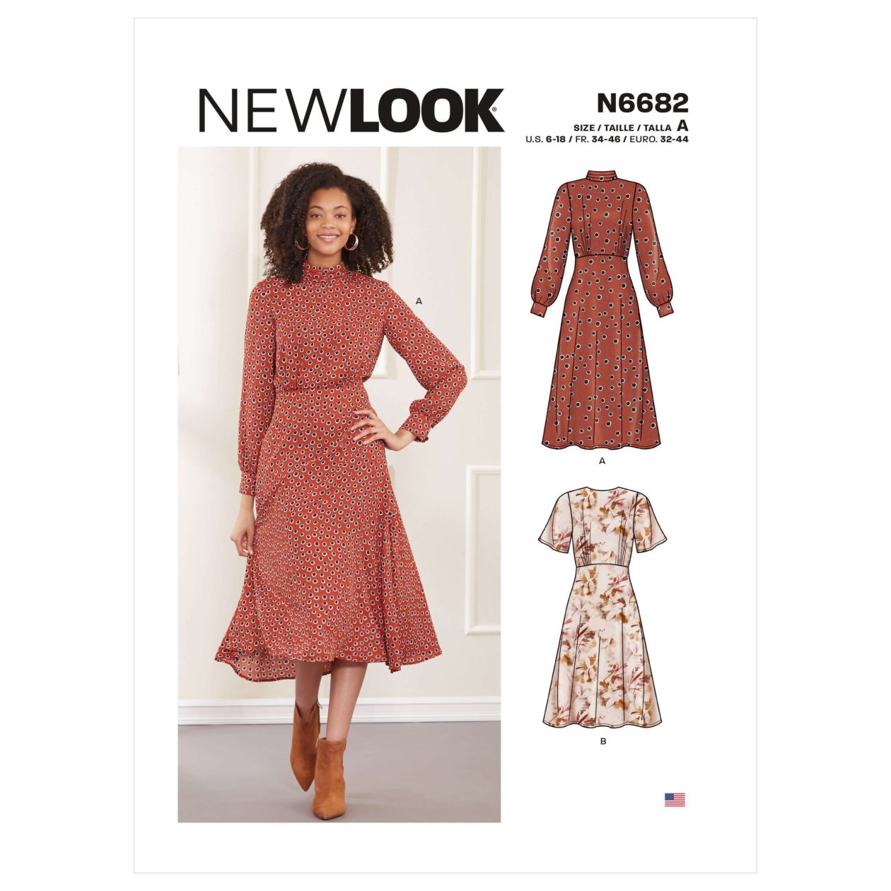 New Look Sewing Pattern N6682 Misses’ Dress - Sewdirect
