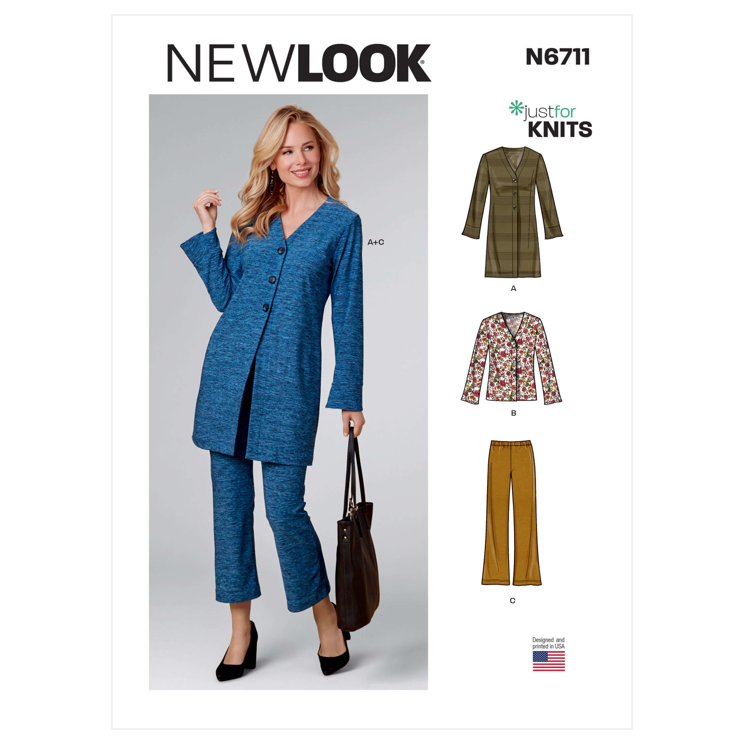 New Look Sewing Pattern N6711 Misses’ Cardigan Jacket and Trousers ...