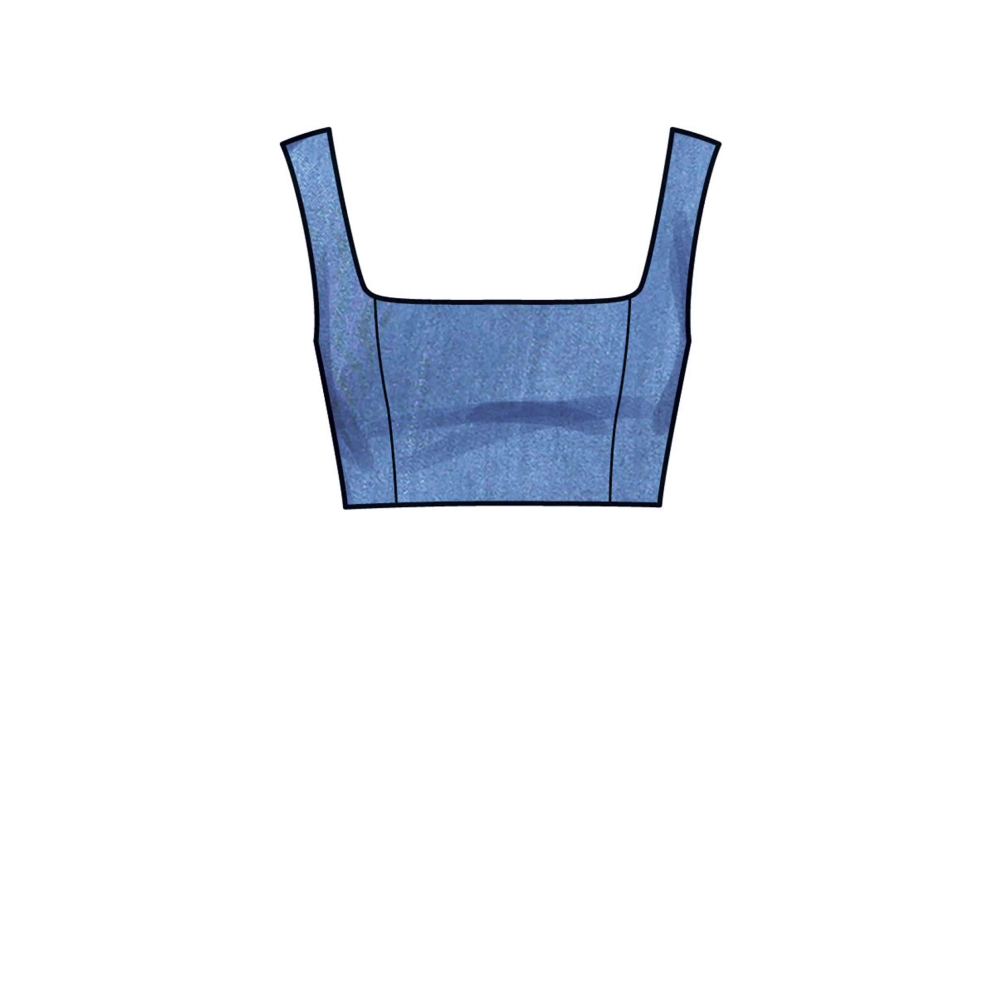 New Look Sewing Pattern N6722 Misses’ Bra Tops and Wrap Skirt - Sewdirect