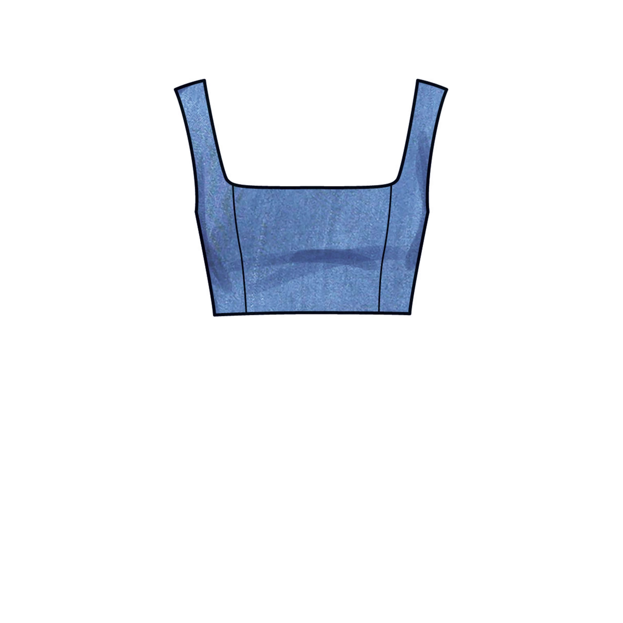 New Look Sewing Pattern N6722 Misses’ Bra Tops and Wrap Skirt - Sewdirect