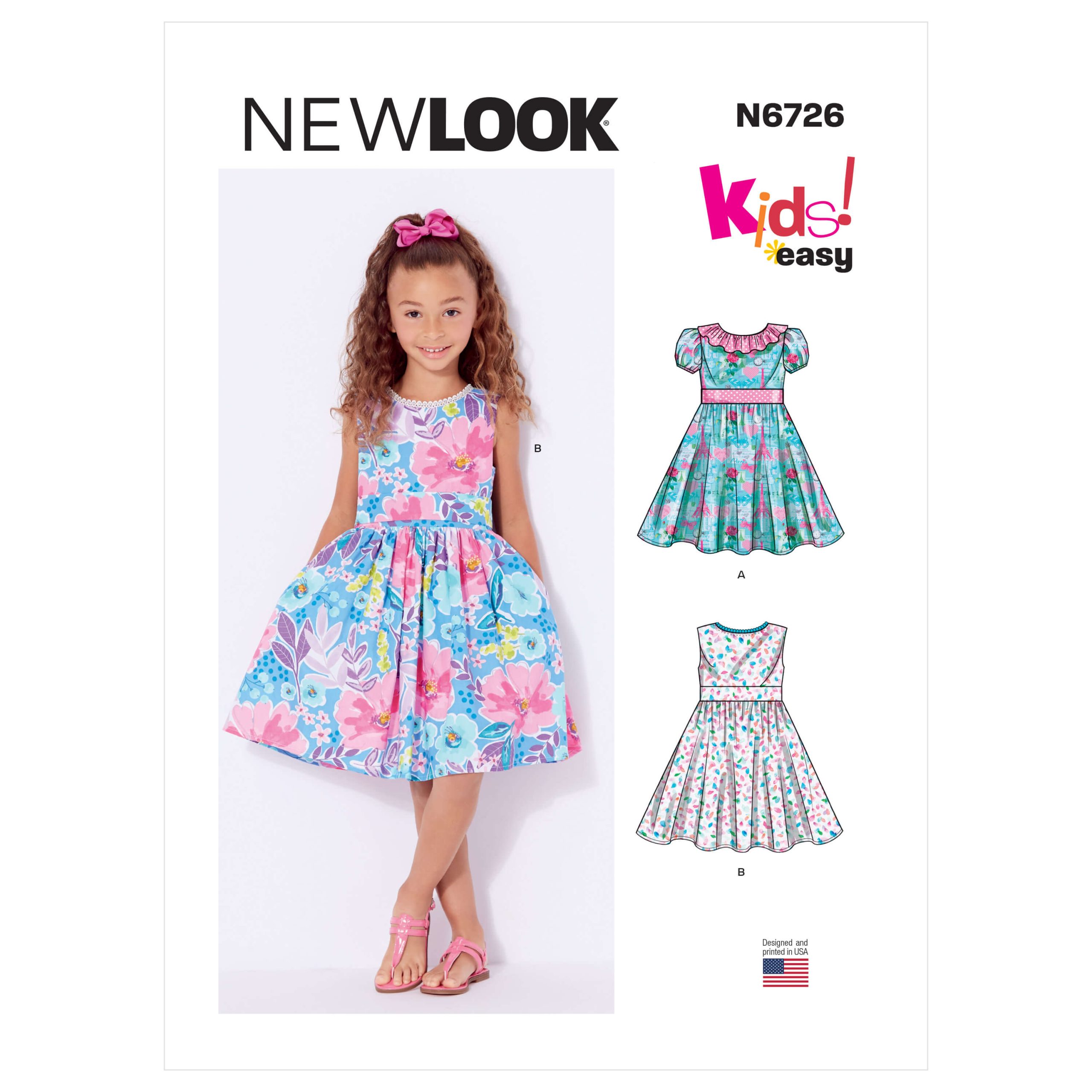 New Look Sewing Pattern N6726 Toddlers’ and Children’s Dresses - Sewdirect