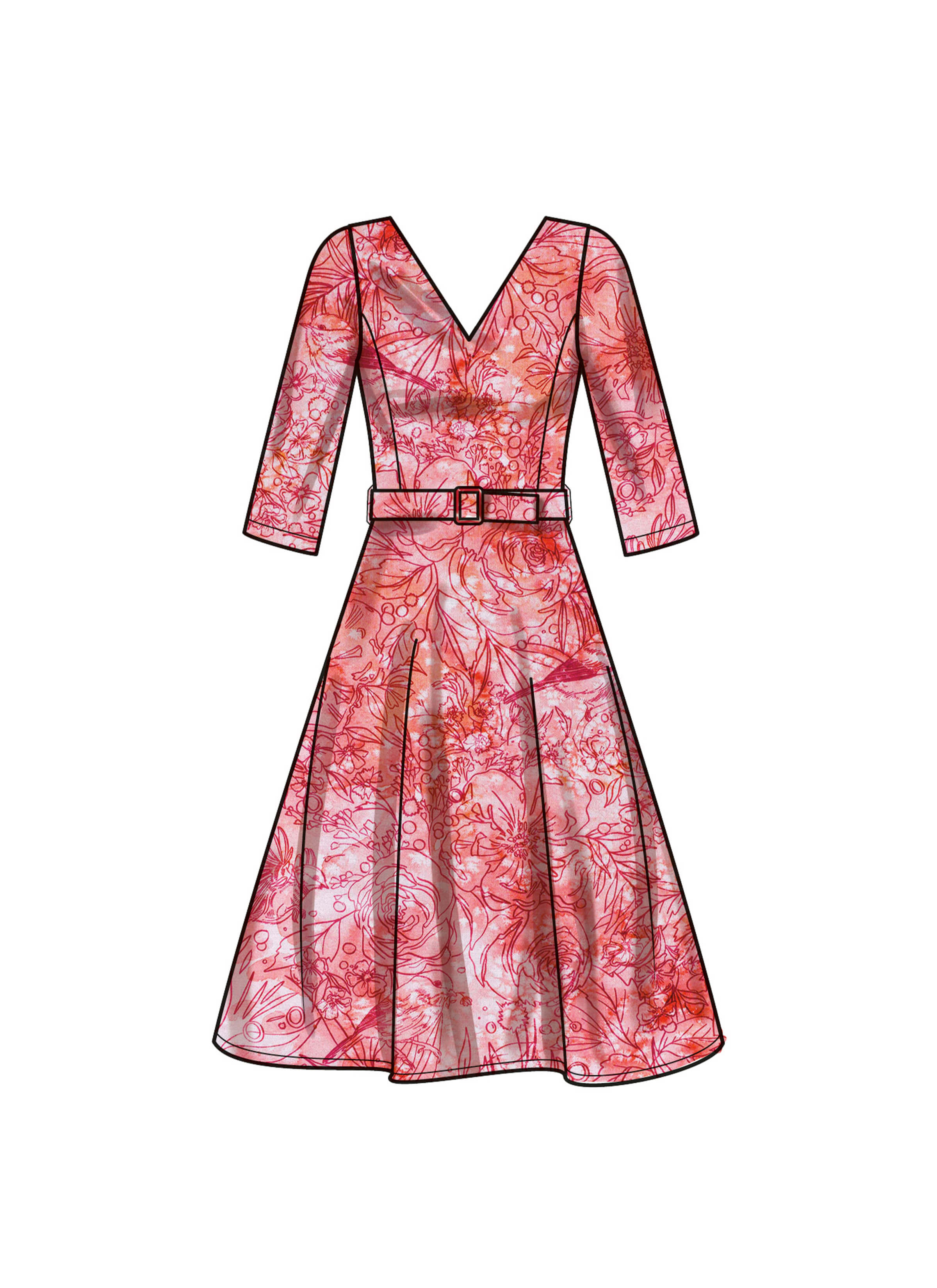 New Look Sewing Pattern N6748 Misses’ Dress With Sleeve Variations ...