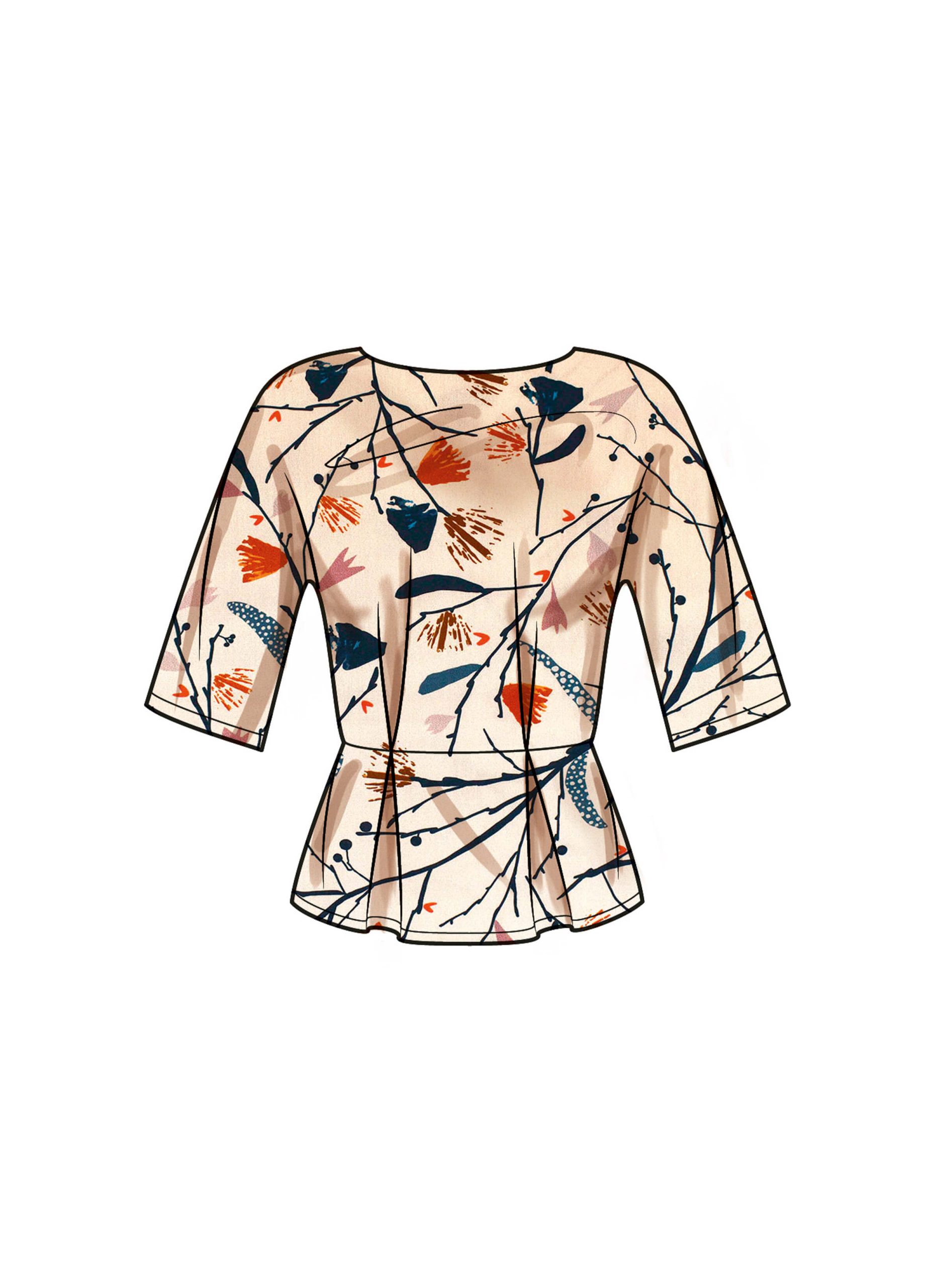 New Look Sewing Pattern N6753 Misses’ Top With Sleeve Variations ...