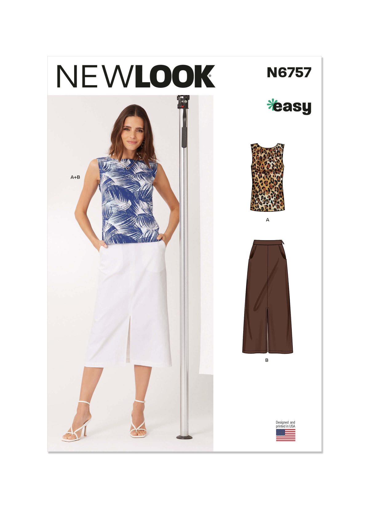 New Look Sewing Pattern N6757 Misses’ Top and Skirt - Sewdirect