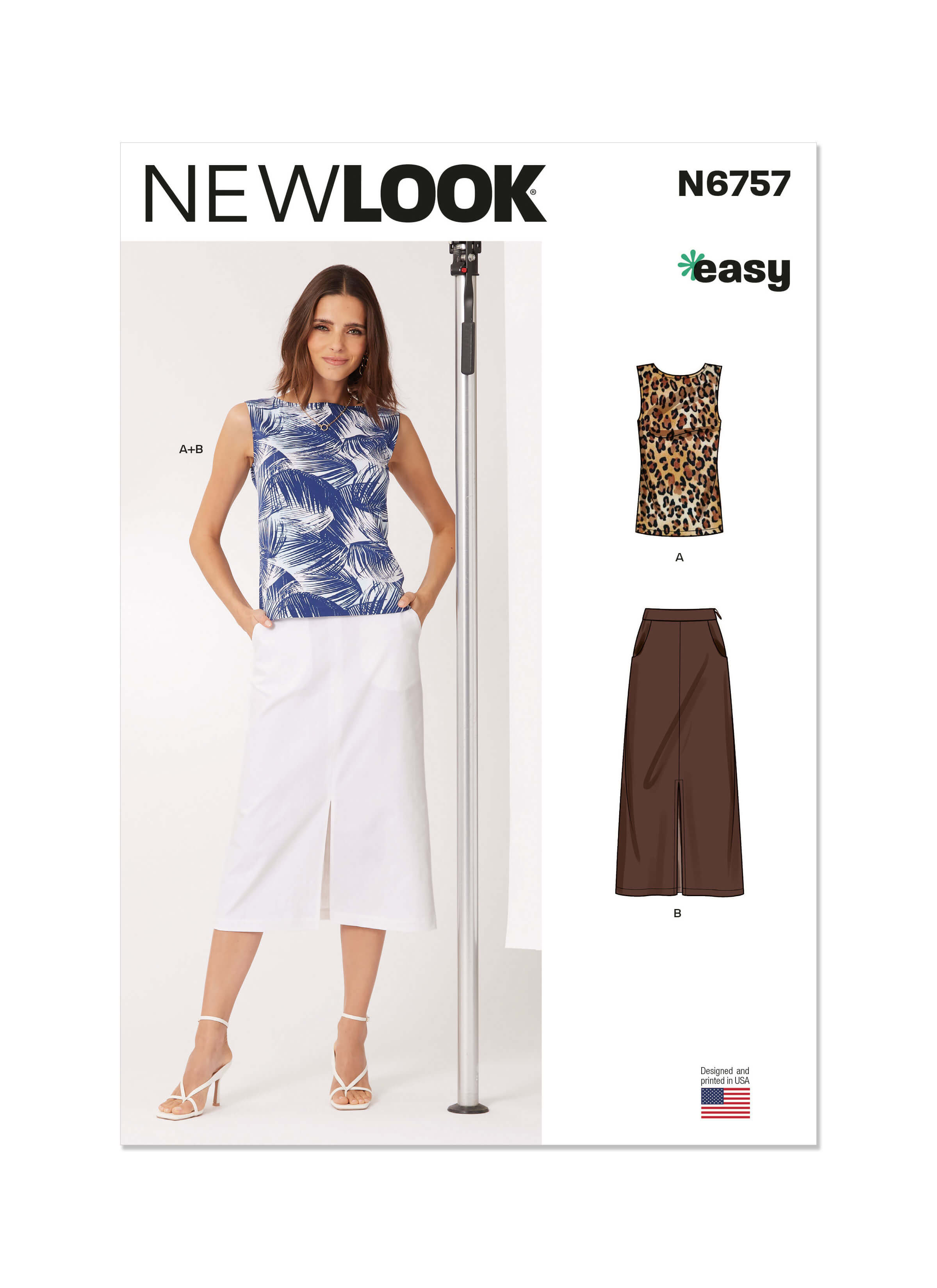 New Look Sewing Pattern N6757 Misses’ Top and Skirt - Sewdirect