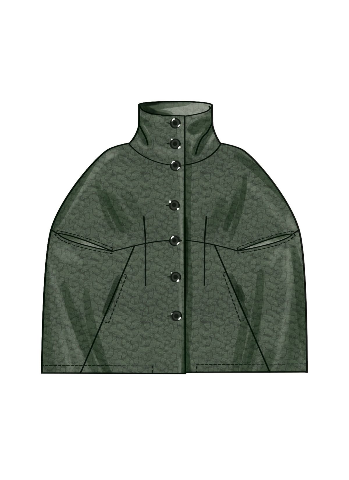 New Look Sewing Pattern N6768 Misses’ Cape - Sewdirect