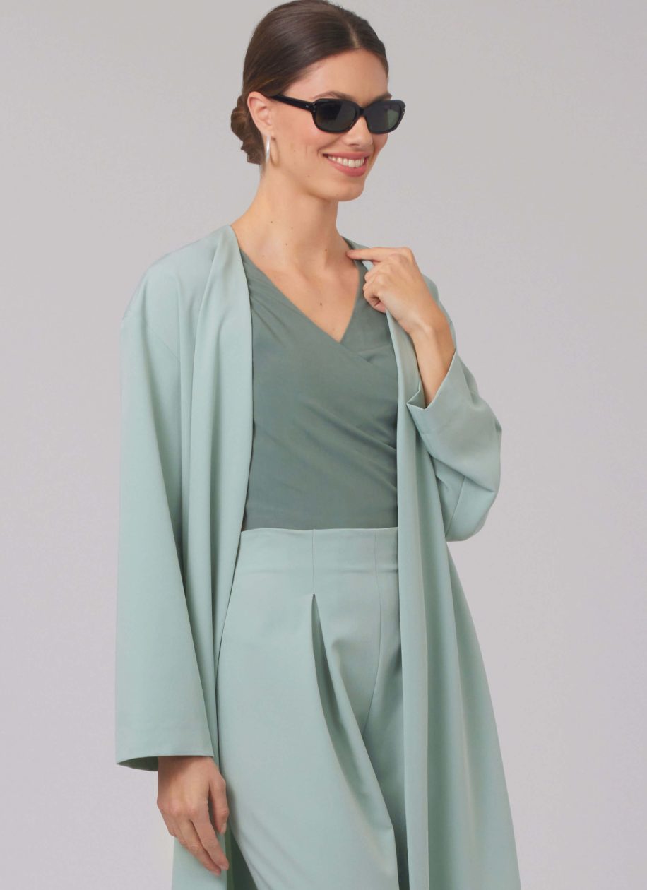 New Look Sewing Pattern N6796 Misses’ Coat, Tops and Trousers - Sewdirect