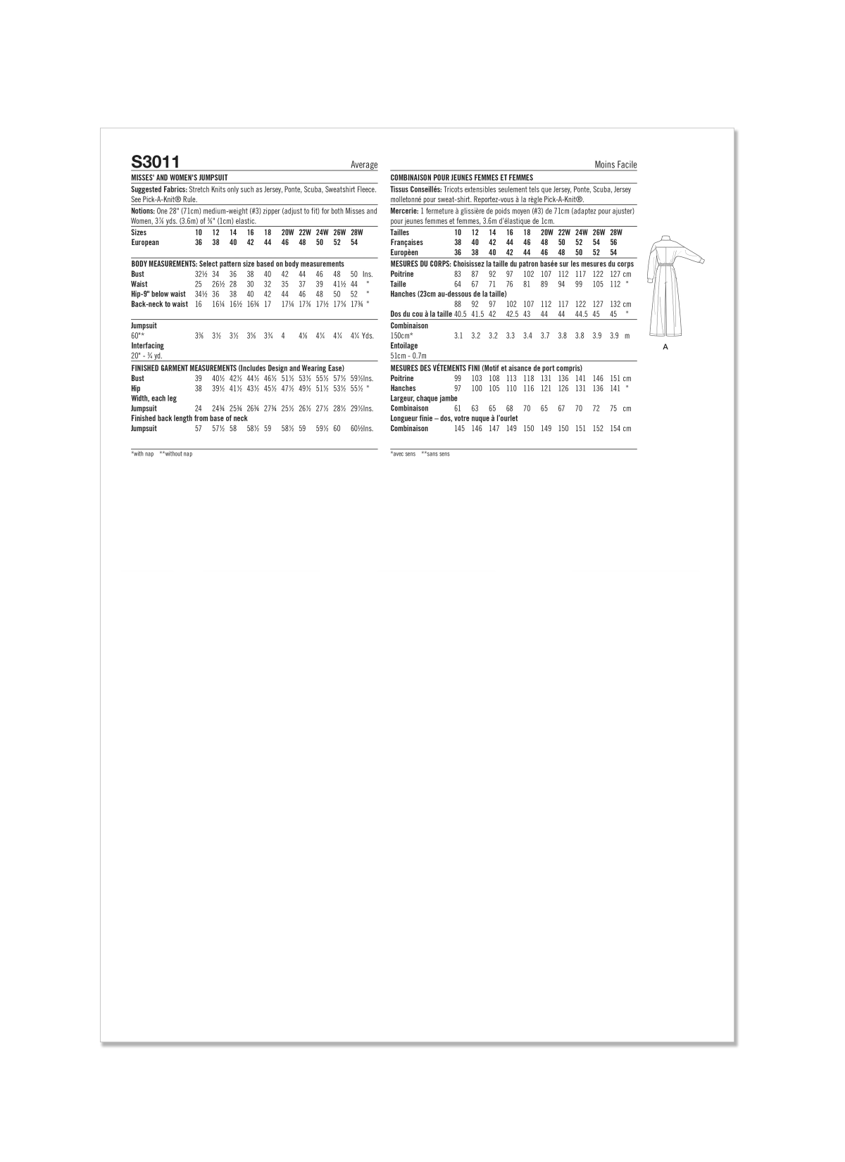 Simplicity Sewing Pattern S3011 Misses’ and Women’s Jumpsuit by Mimi G ...