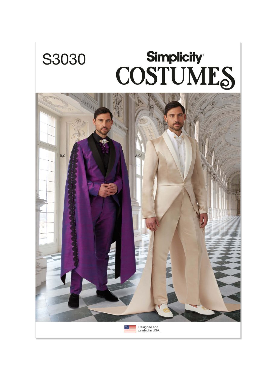 Simplicity Sewing Pattern S3030 Men’s Costume Suits - Sewdirect
