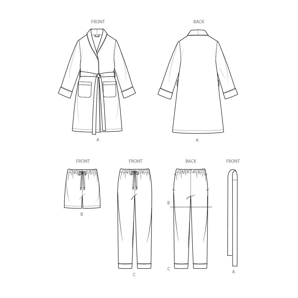 Simplicity Sewing Pattern S3109 Girls’ and Boys’ and Adults’ Robe ...