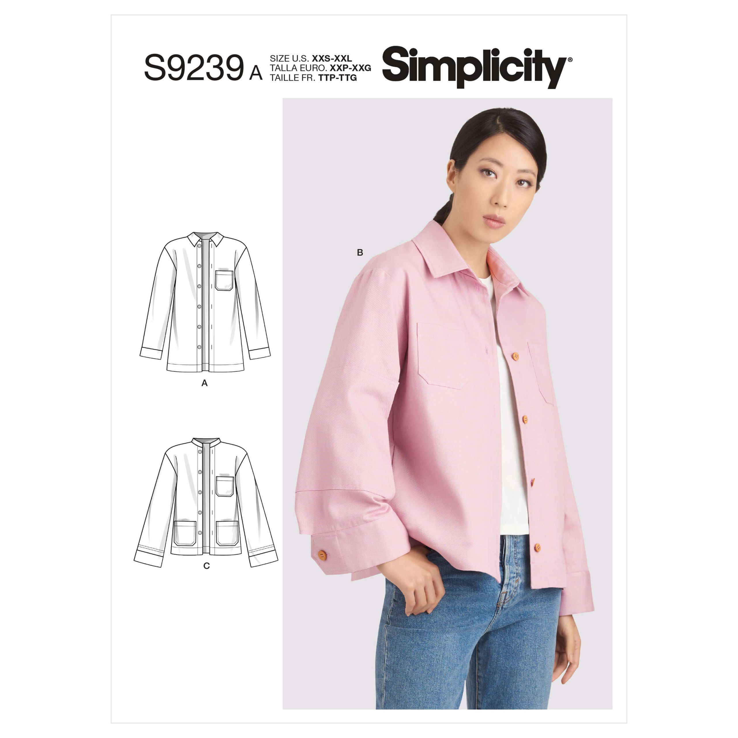 Simplicity Sewing Pattern S9239 Misses’ Jackets - Sewdirect
