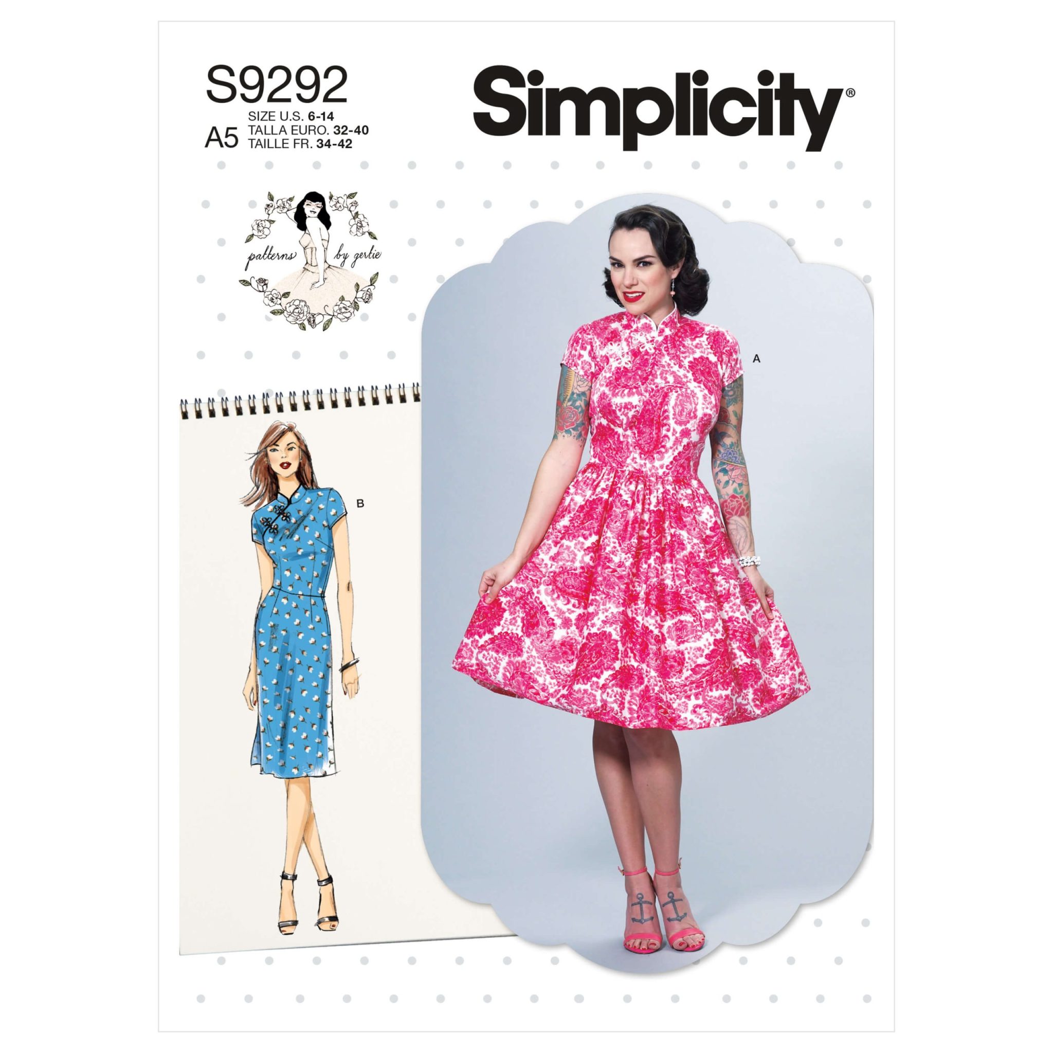 Simplicity Sewing Pattern S9292 Misses’ Dresses With Mandarin Collar ...